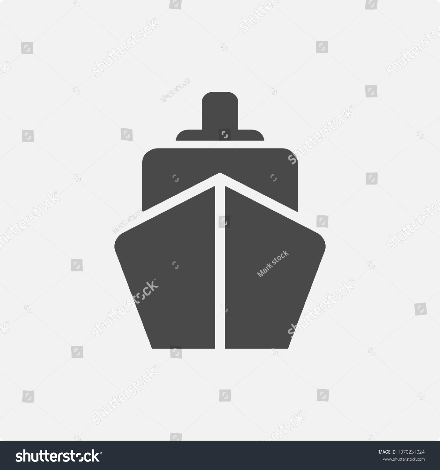 Ship Vector Icon Water Transport System Stock Vector (Royalty Free ...
