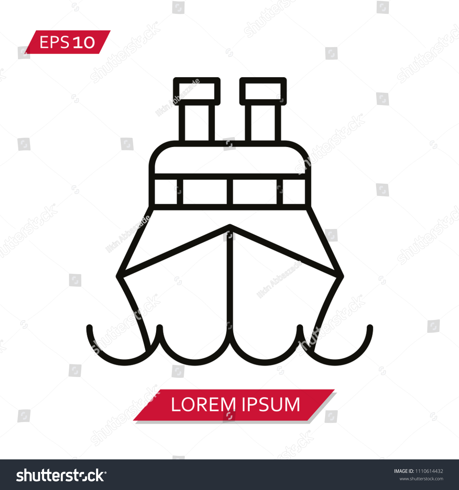 Ship Window Vector Icon Symbol Stock Vector (Royalty Free) 1110614432 ...