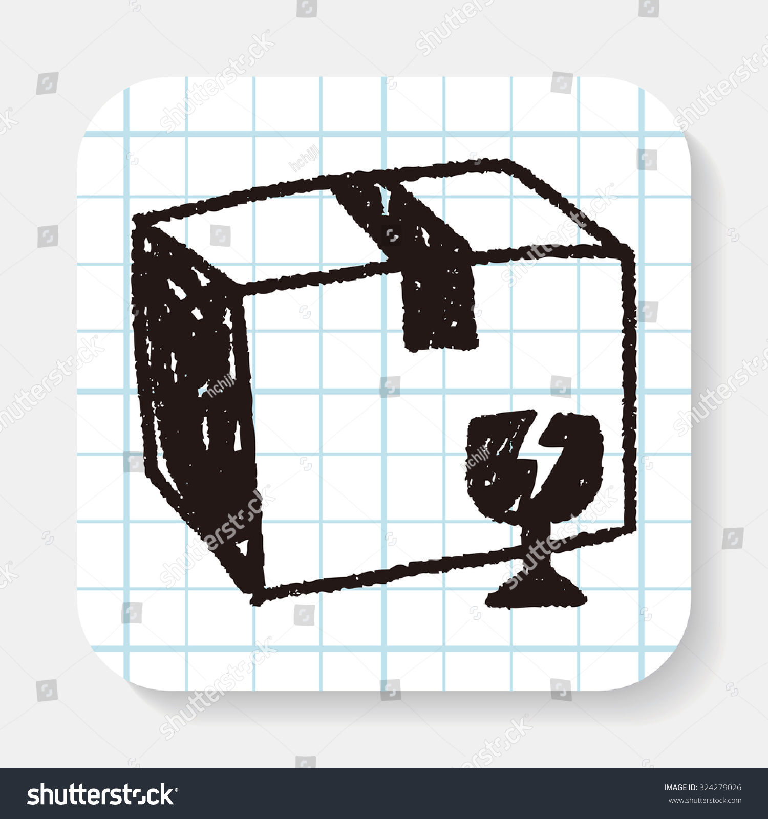 Shipping Box Doodle Stock Vector (Royalty Free) 324279026 | Shutterstock