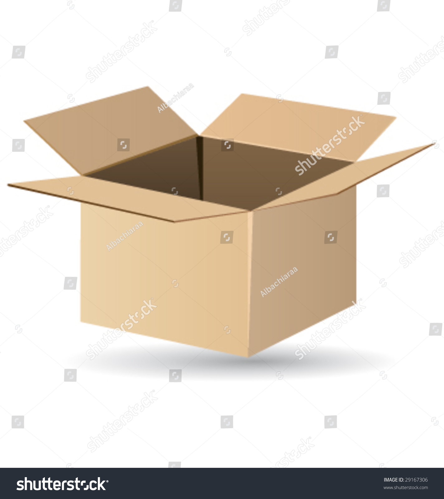 Shipping Box Vector Isolated Stock Vector (Royalty Free) 29167306 ...