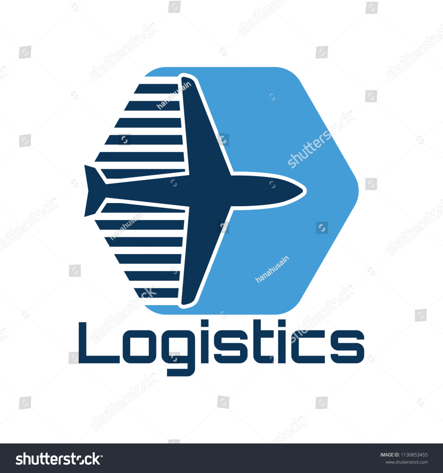 Shipping Logistics Logo Vector Illustration: เวกเตอร์สต็อก (ปลอดค่า ...