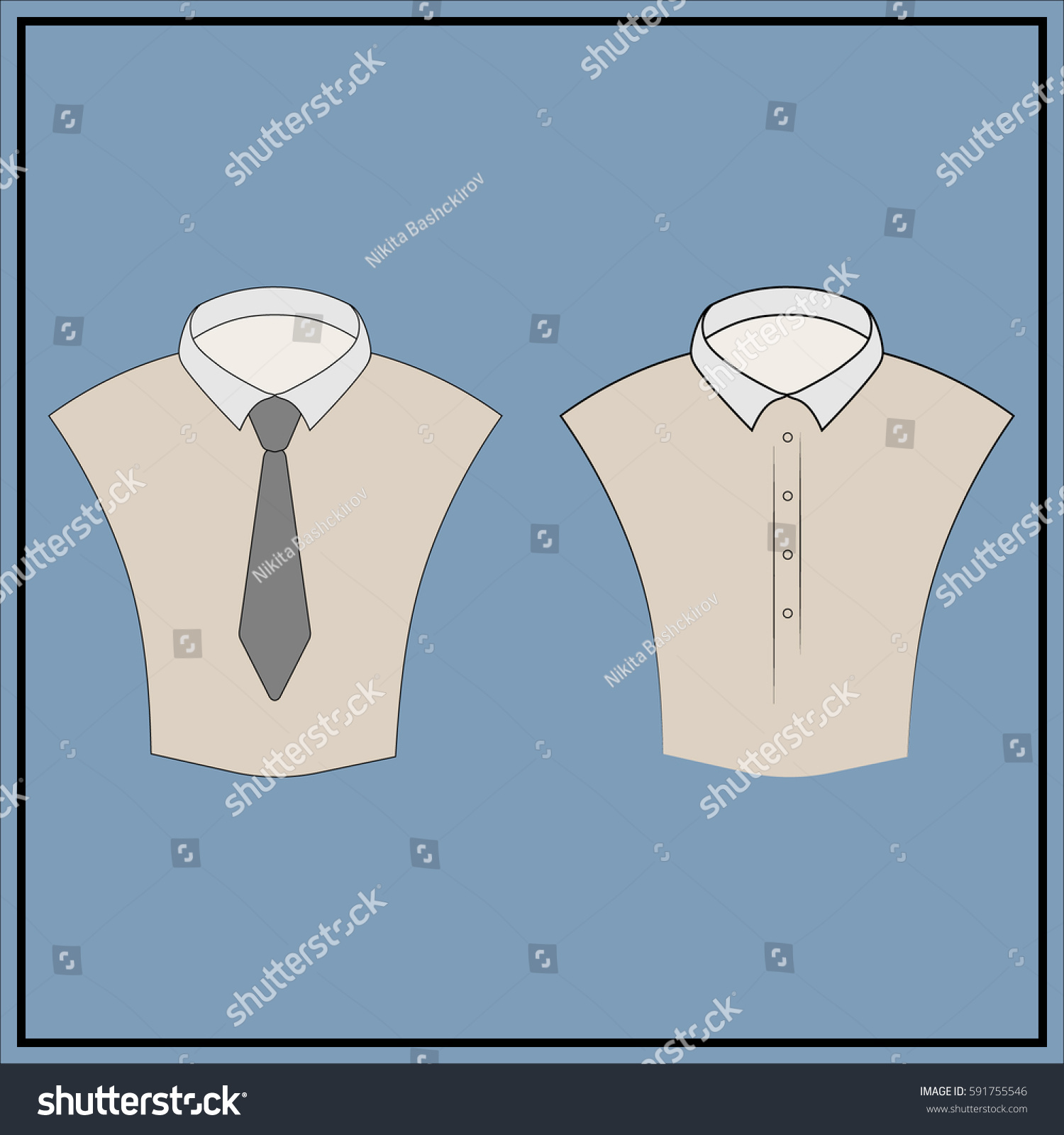 Shirt Vector Stock Vector (Royalty Free) 591755546 | Shutterstock