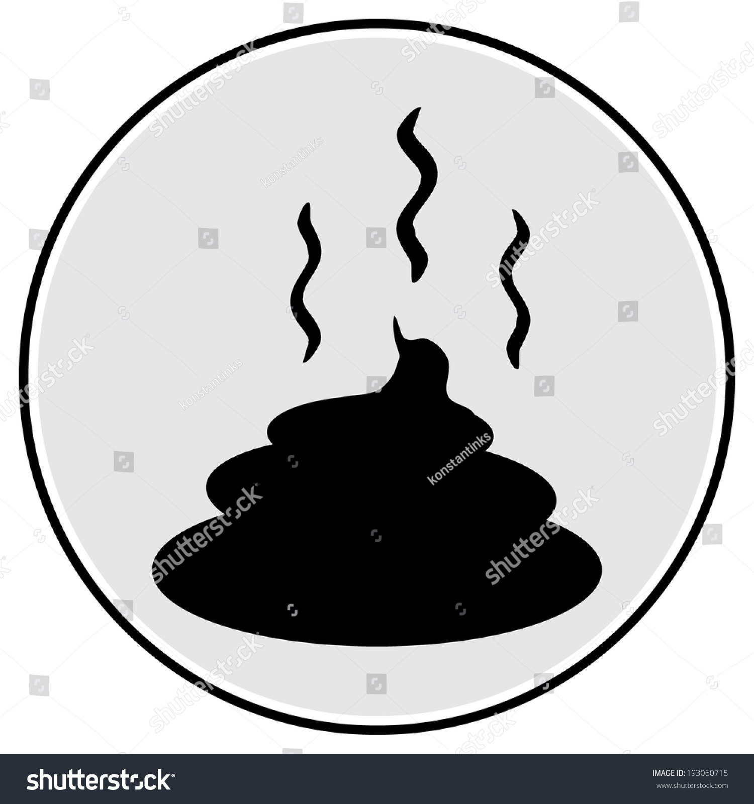 Shit Icon On White Background Stock Vector (Royalty Free) 193060715 ...