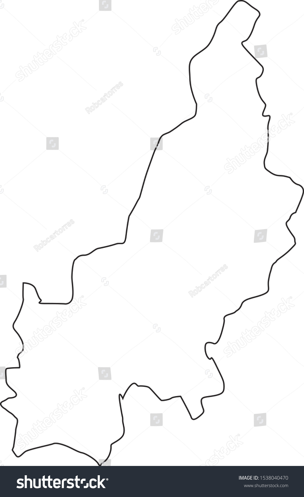 Shkoder District Map Albania 스톡 벡터(로열티 프리) 1538040470 | Shutterstock