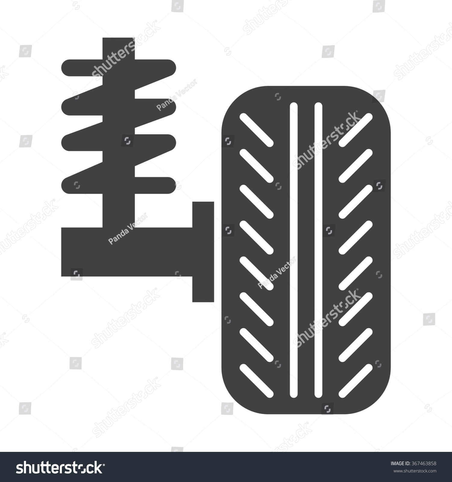Shock Absorber Icon Stock Vector 367463858 - Shutterstock