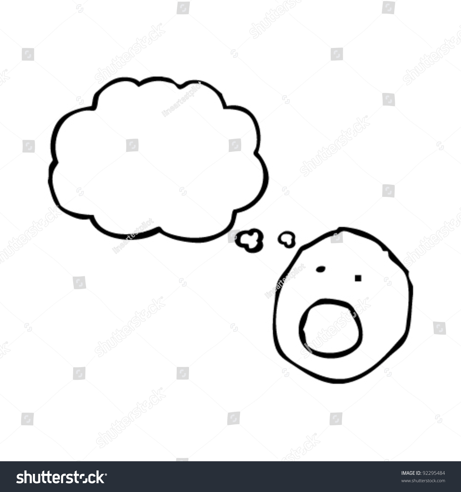 Shocked Doodle Emoticon Face Stock Vector (Royalty Free) 92295484 ...