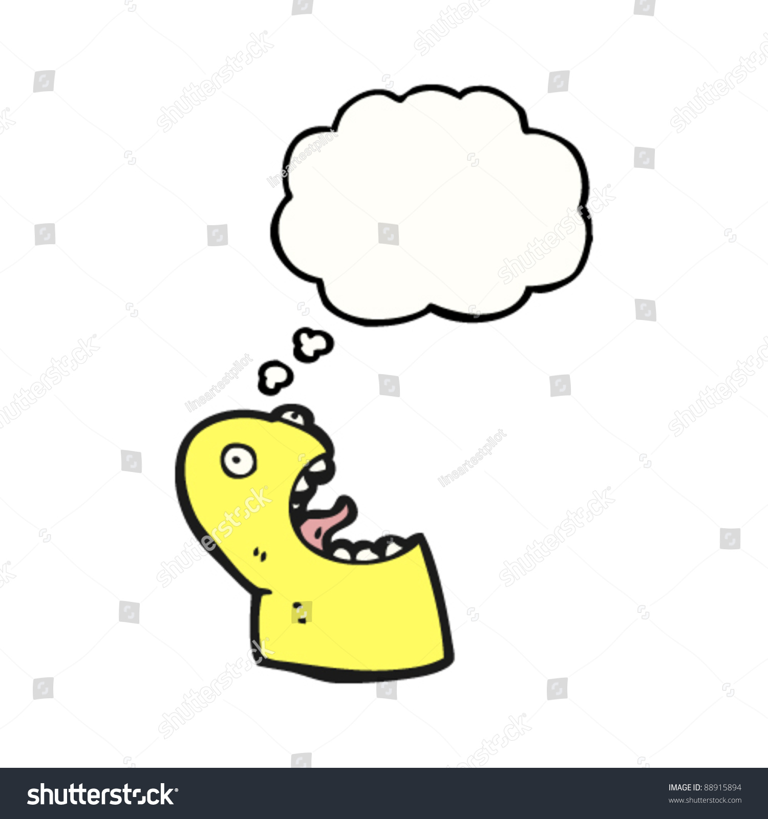 Shocked Ghost Creature Cartoon Stock Vector (Royalty Free) 88915894 ...