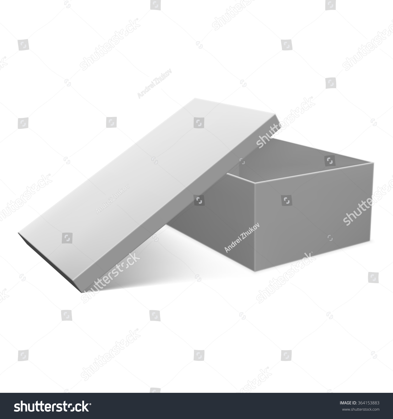 Shoe Box Vector Box Your Design Stock Vector (Royalty Free) 364153883
