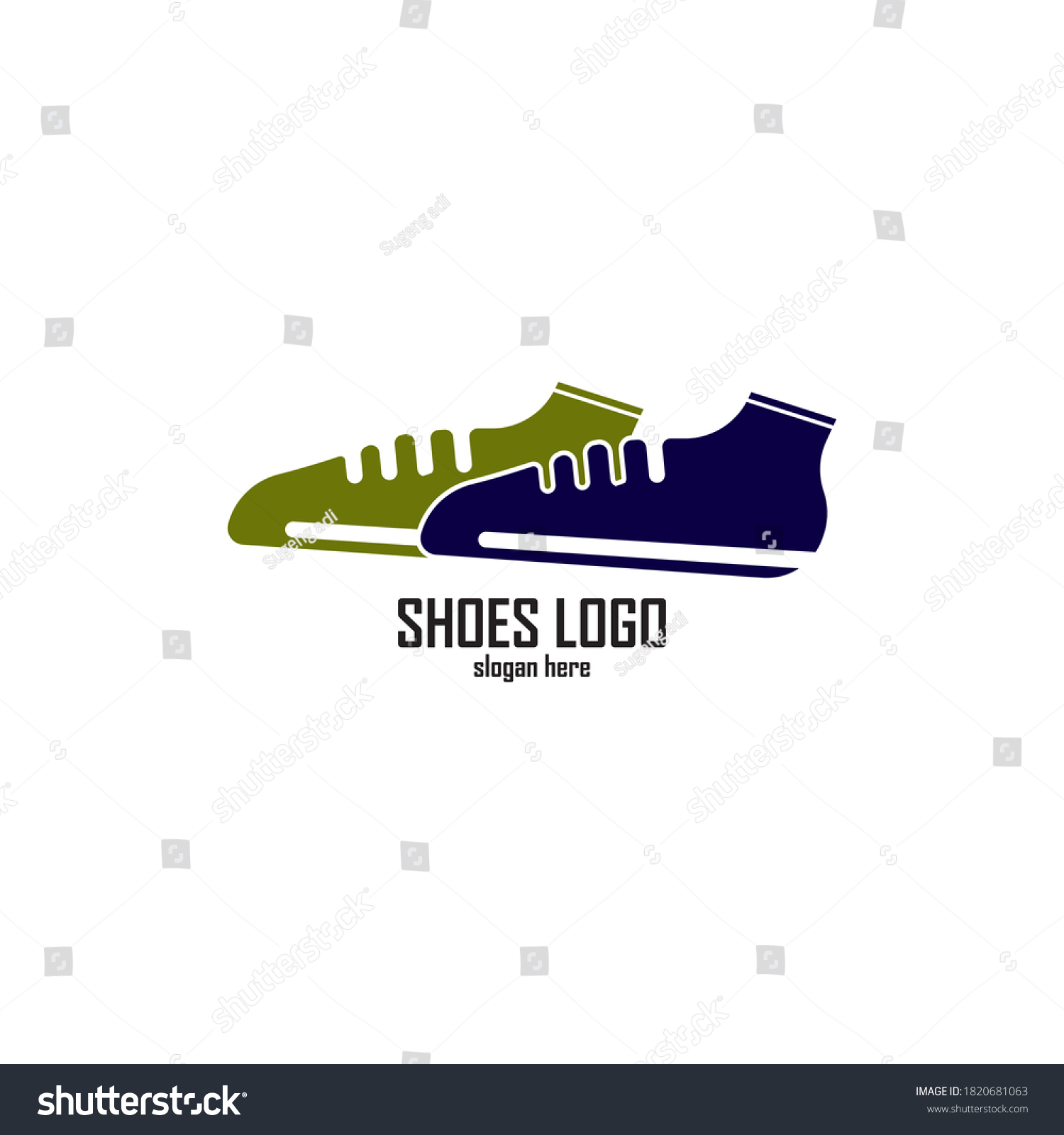 Shoes Logo Design Template Vector Illustration Stock Vector (Royalty ...
