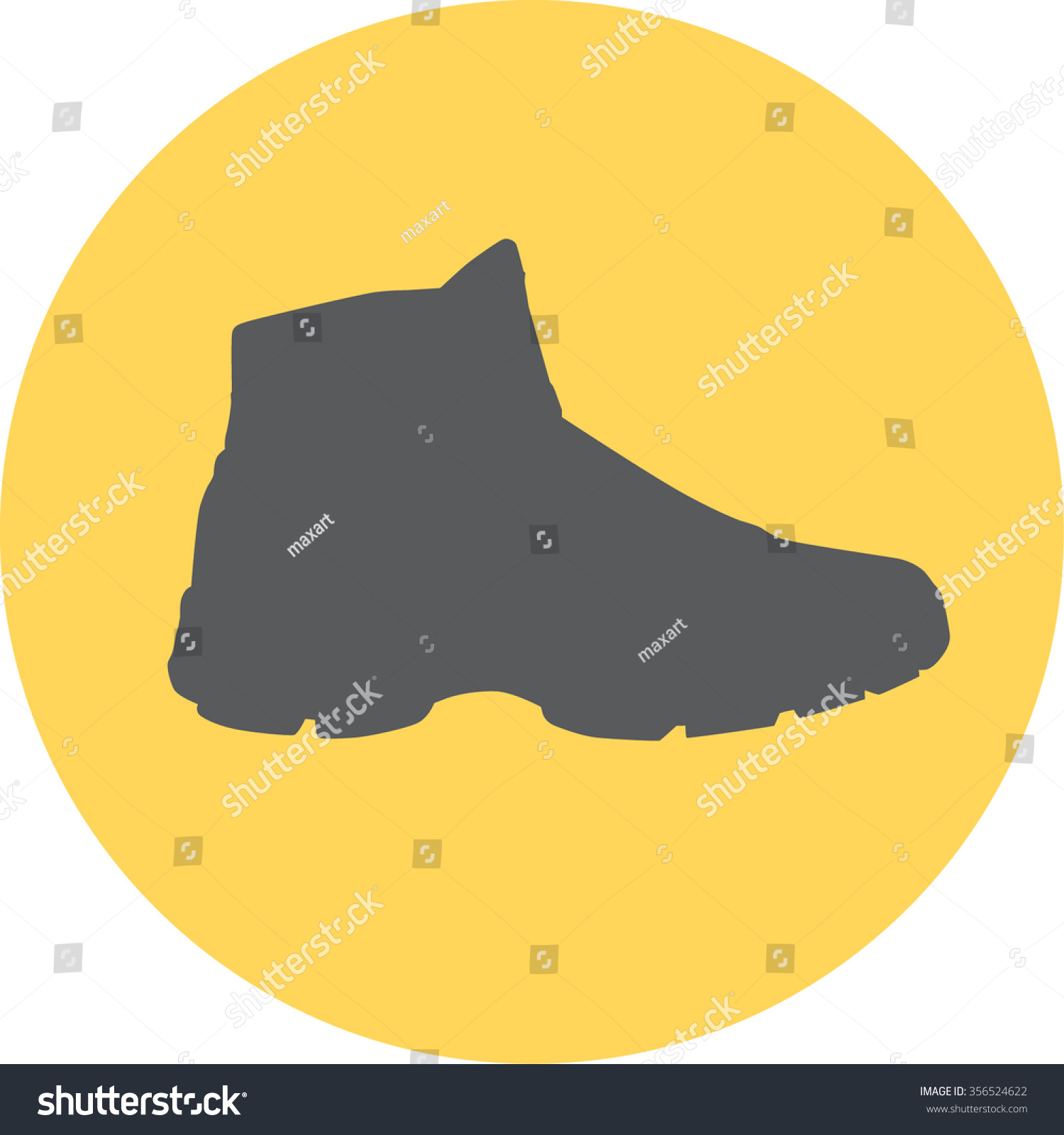 Shoes Symbol Vector Illustration Stock Vector (Royalty Free) 356524622
