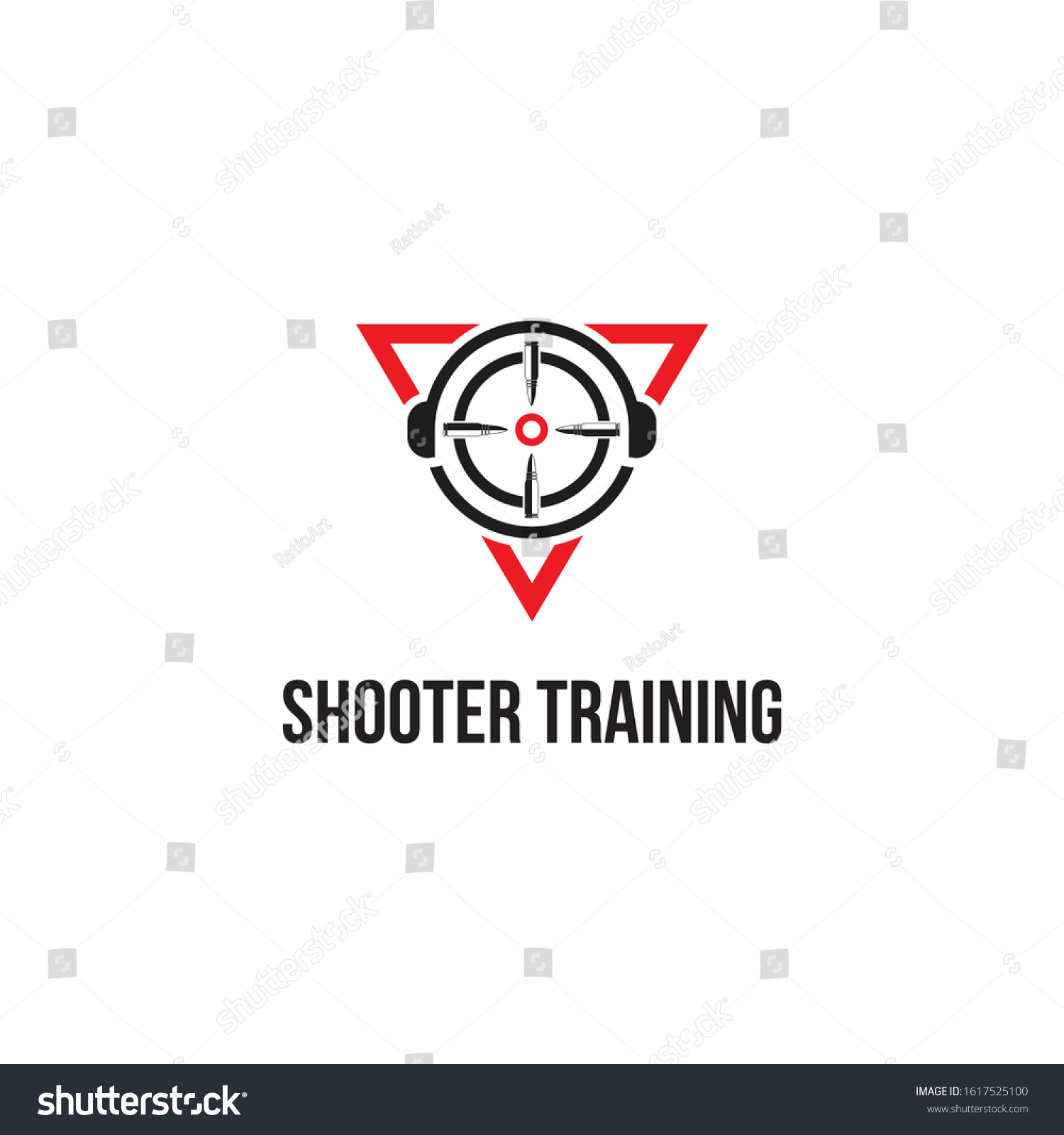 Shooter Training Vector Logo Template Stock Vector (Royalty Free ...