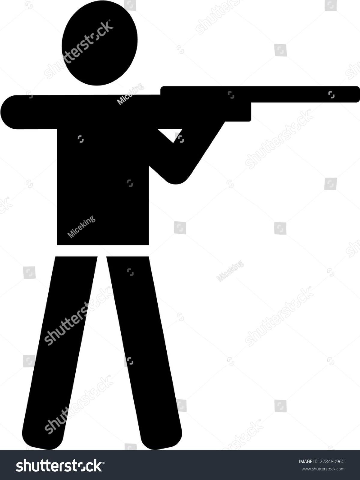 Shooting Pictogram: vector de stock (libre de regalías) 278480960 ...