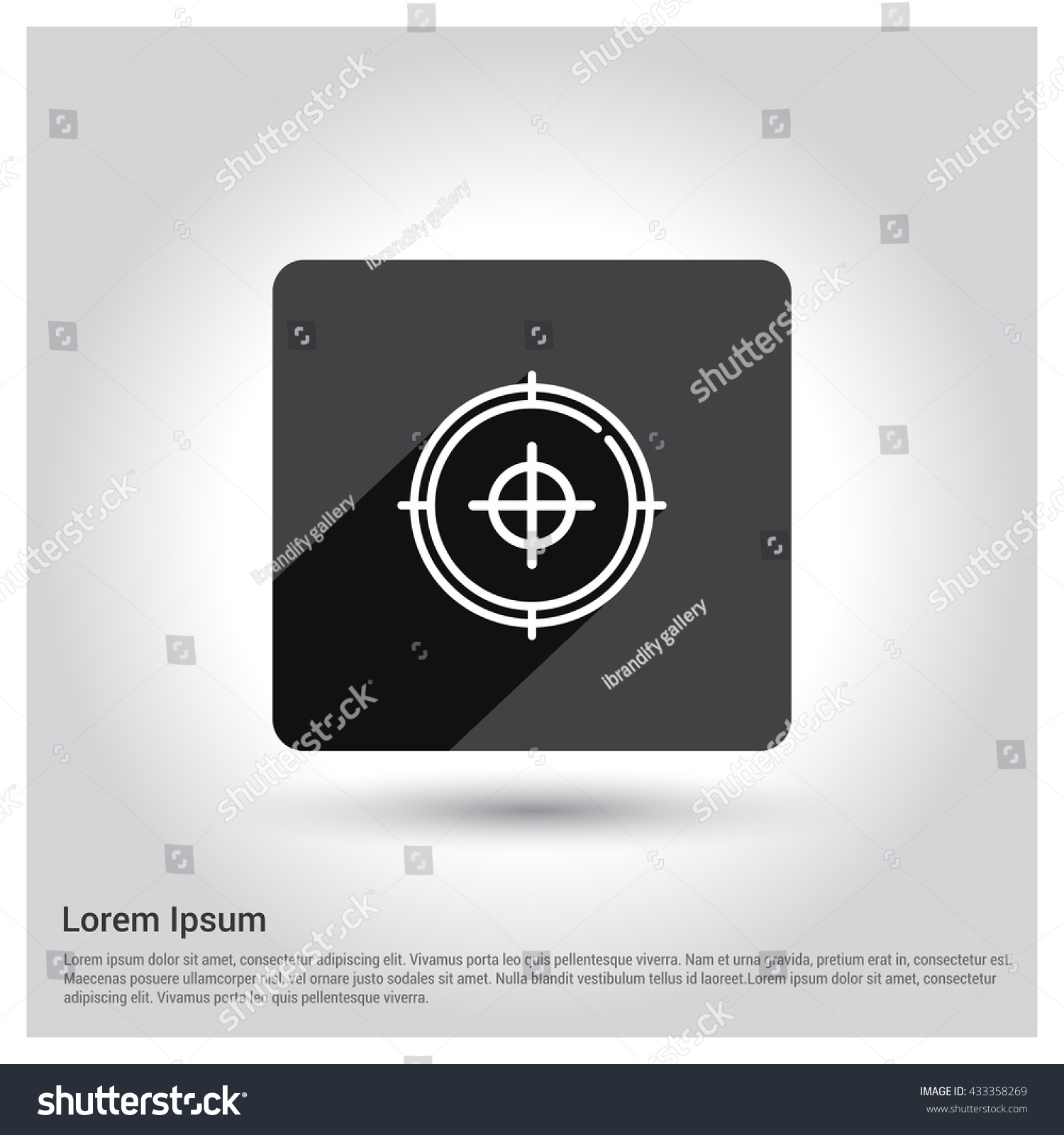 Shooting Target Icon Stock Vector (Royalty Free) 433358269 | Shutterstock