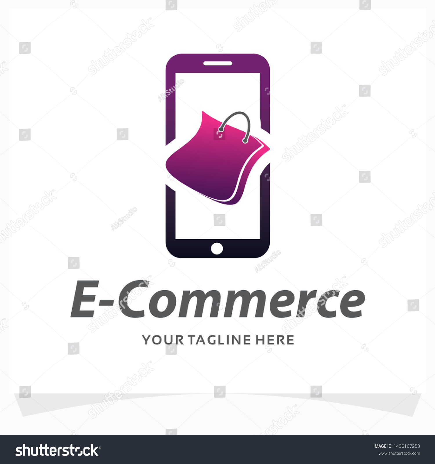 Shop Application Logo Design Template Stock Vector (Royalty Free ...
