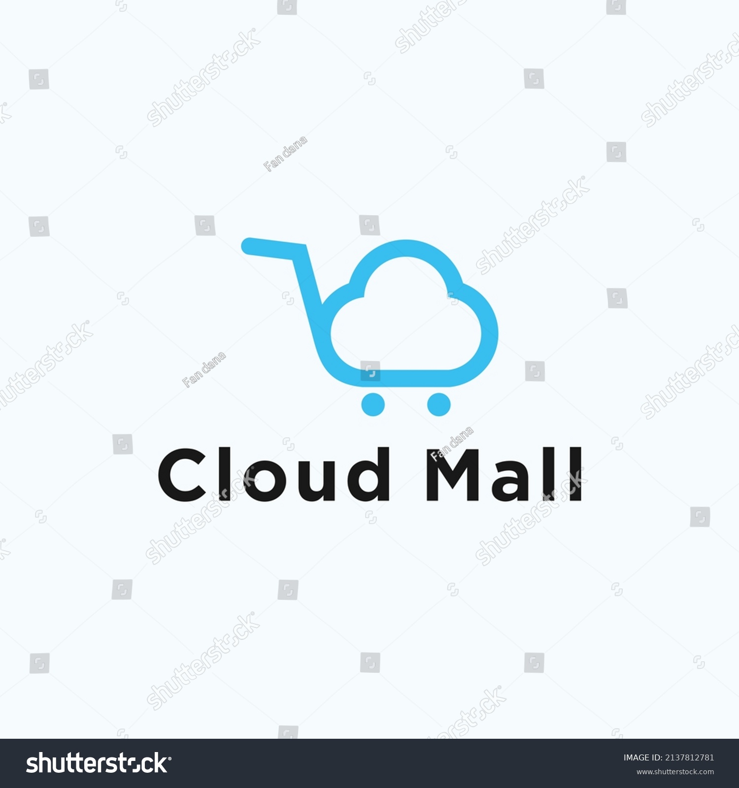 Shop Cloud Logo Cloud Logo Stock Vector (Royalty Free) 2137812781 ...