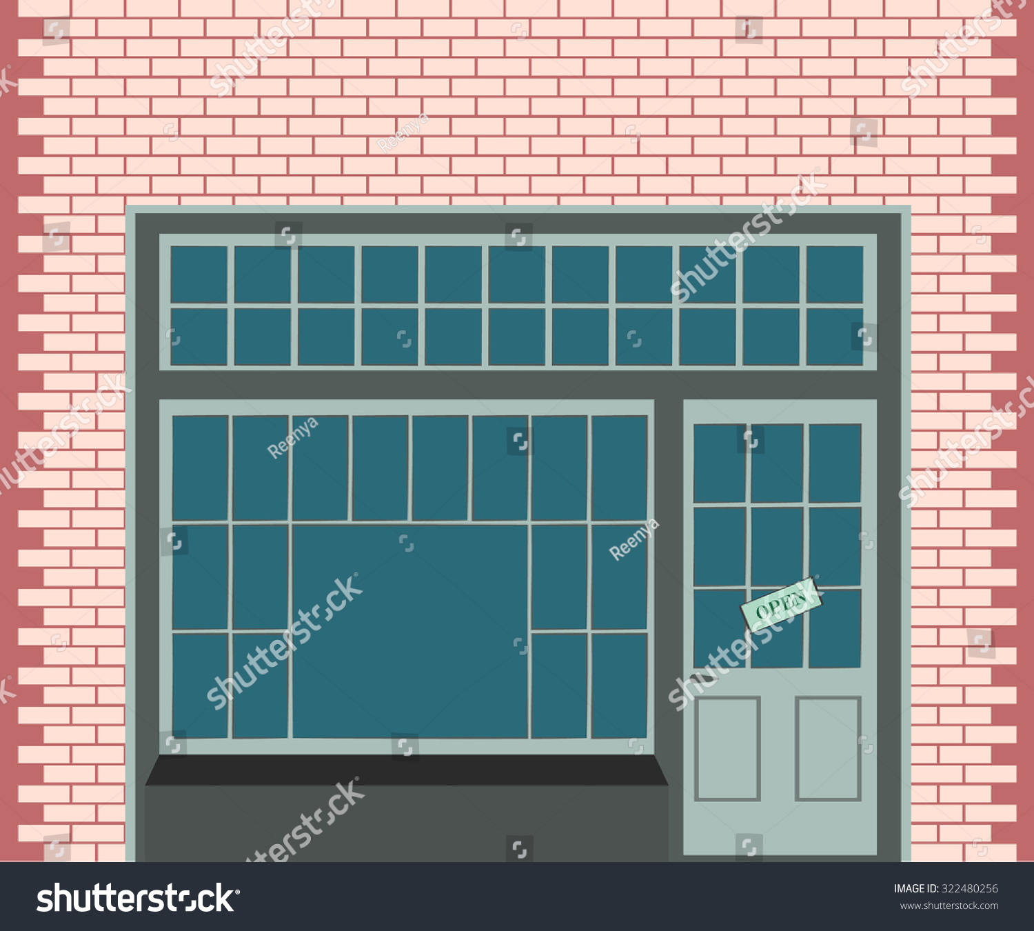 Shop Front Stock Vector (Royalty Free) 322480256 | Shutterstock