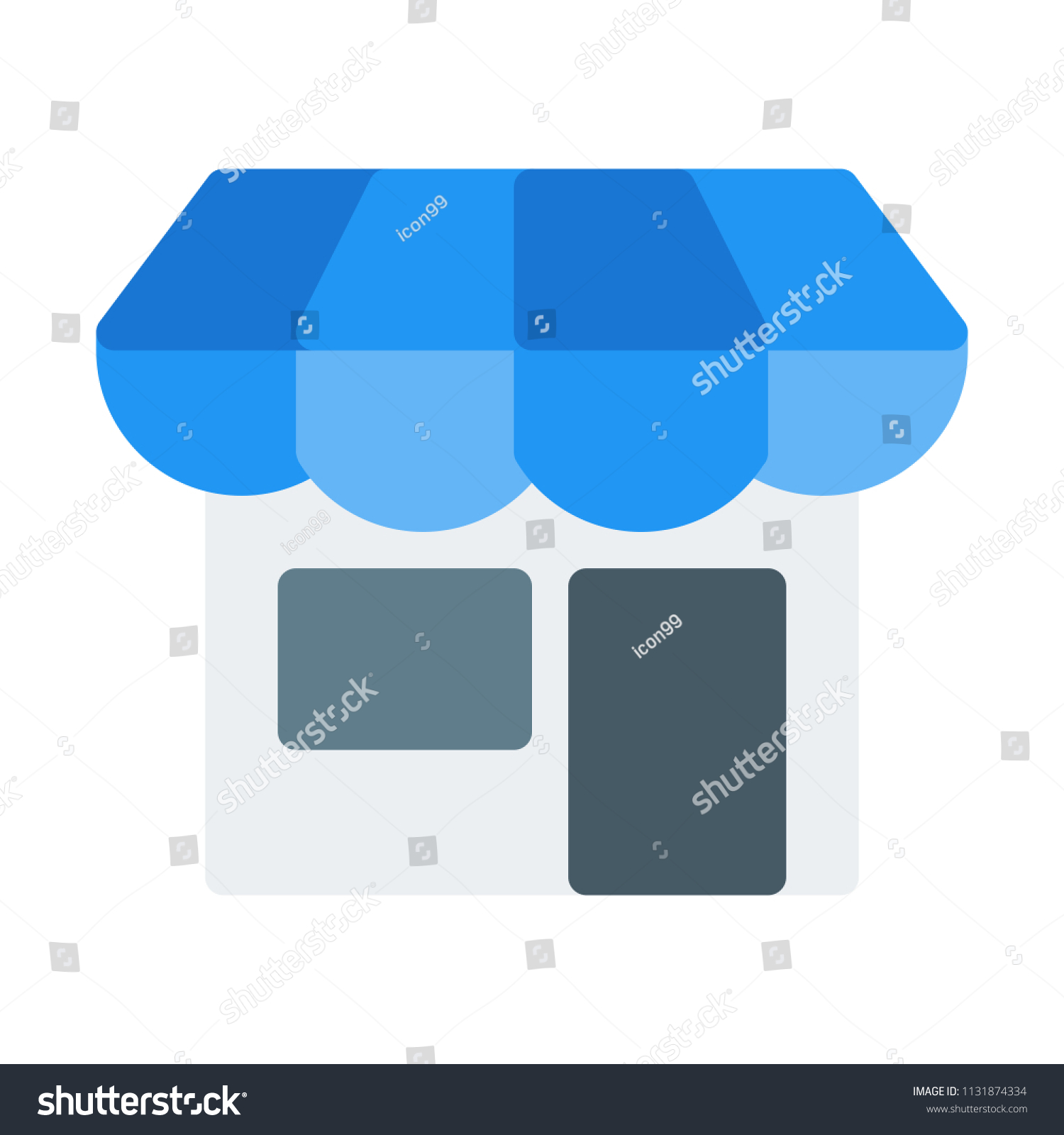 Shop Front Door Stock Vector (Royalty Free) 1131874334 | Shutterstock
