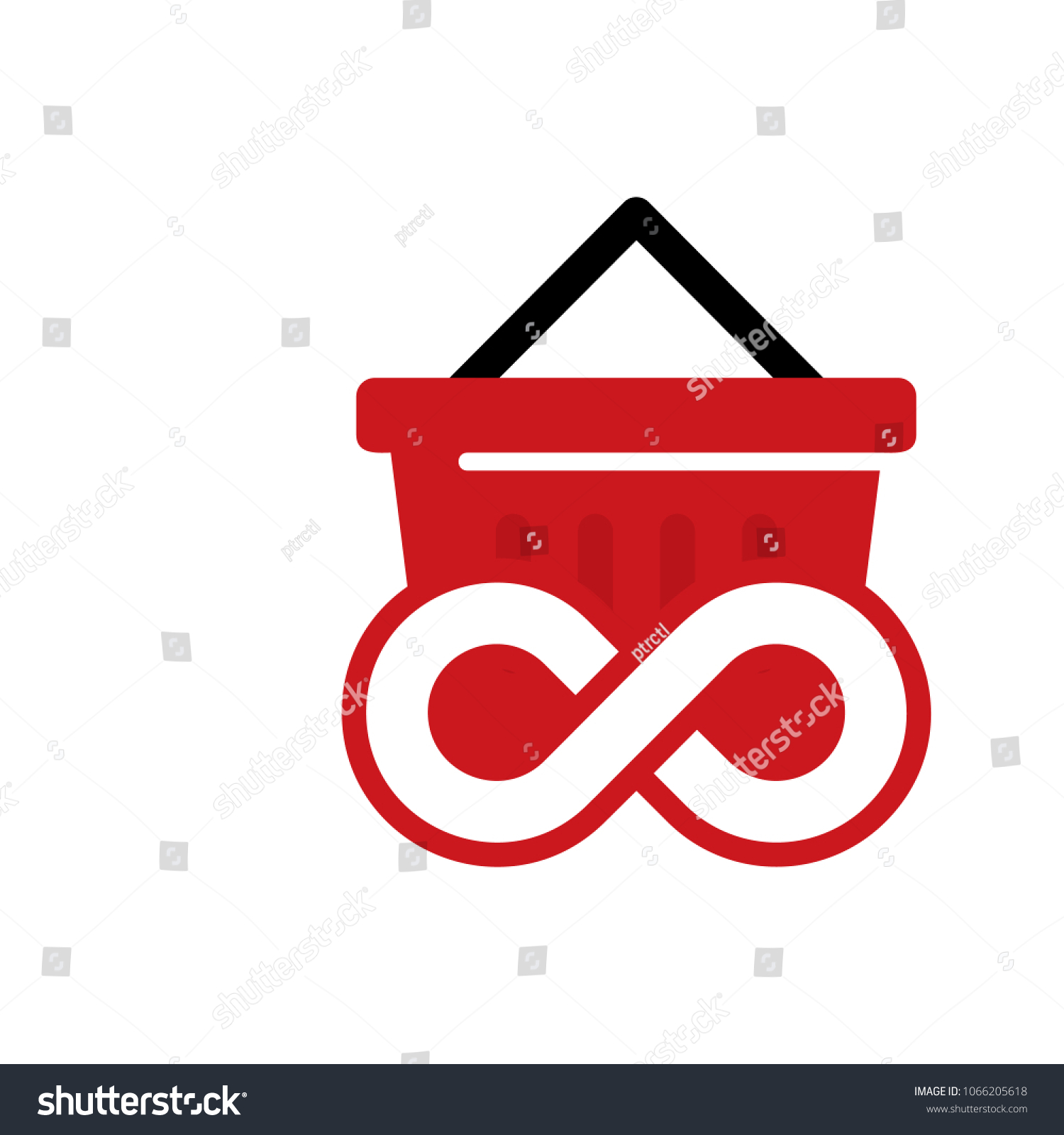 Shop Infinity Logo Icon Design Stock Vector (Royalty Free) 1066205618 ...