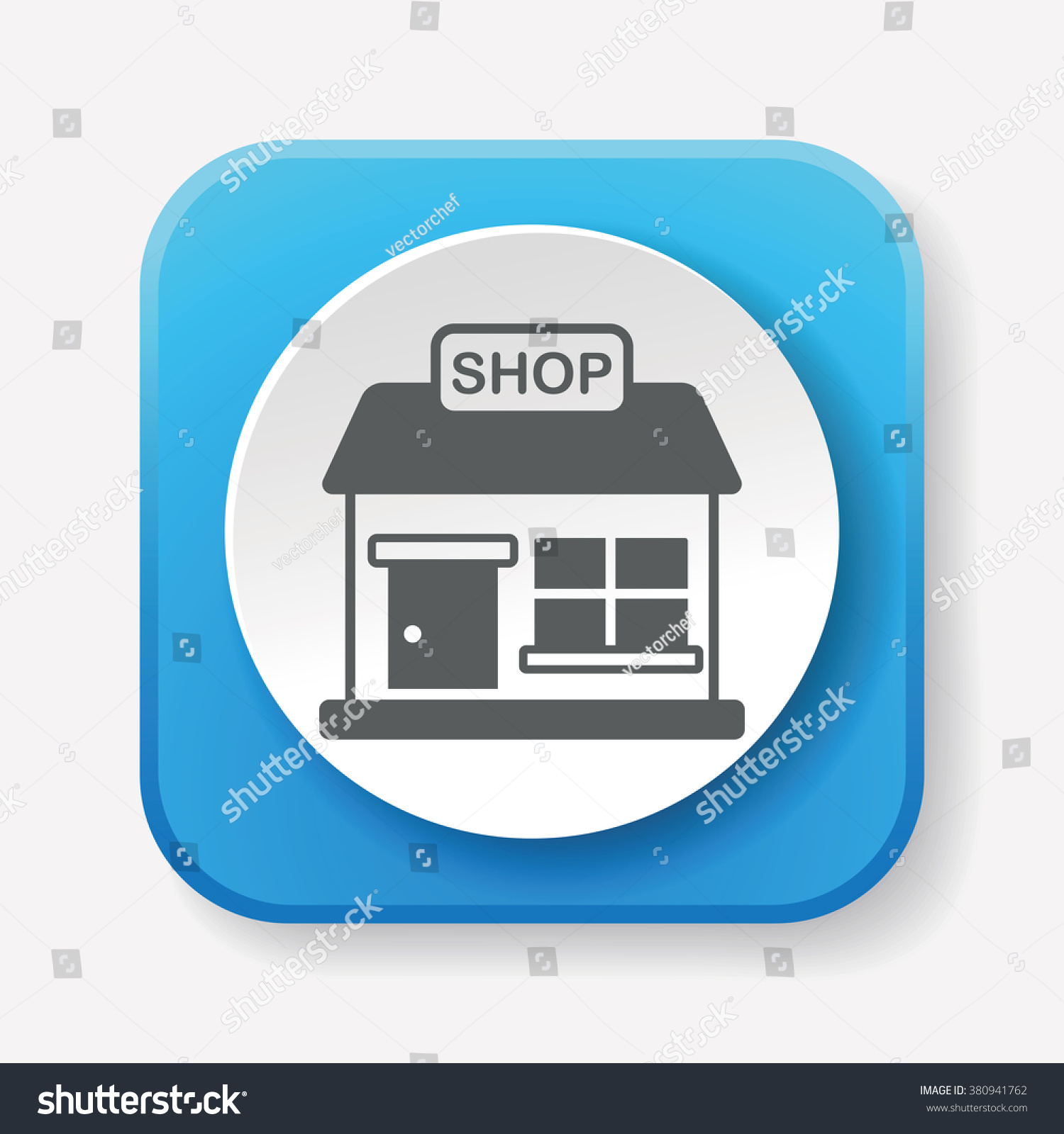Shop Store Icon Stock Vector (Royalty Free) 380941762 | Shutterstock