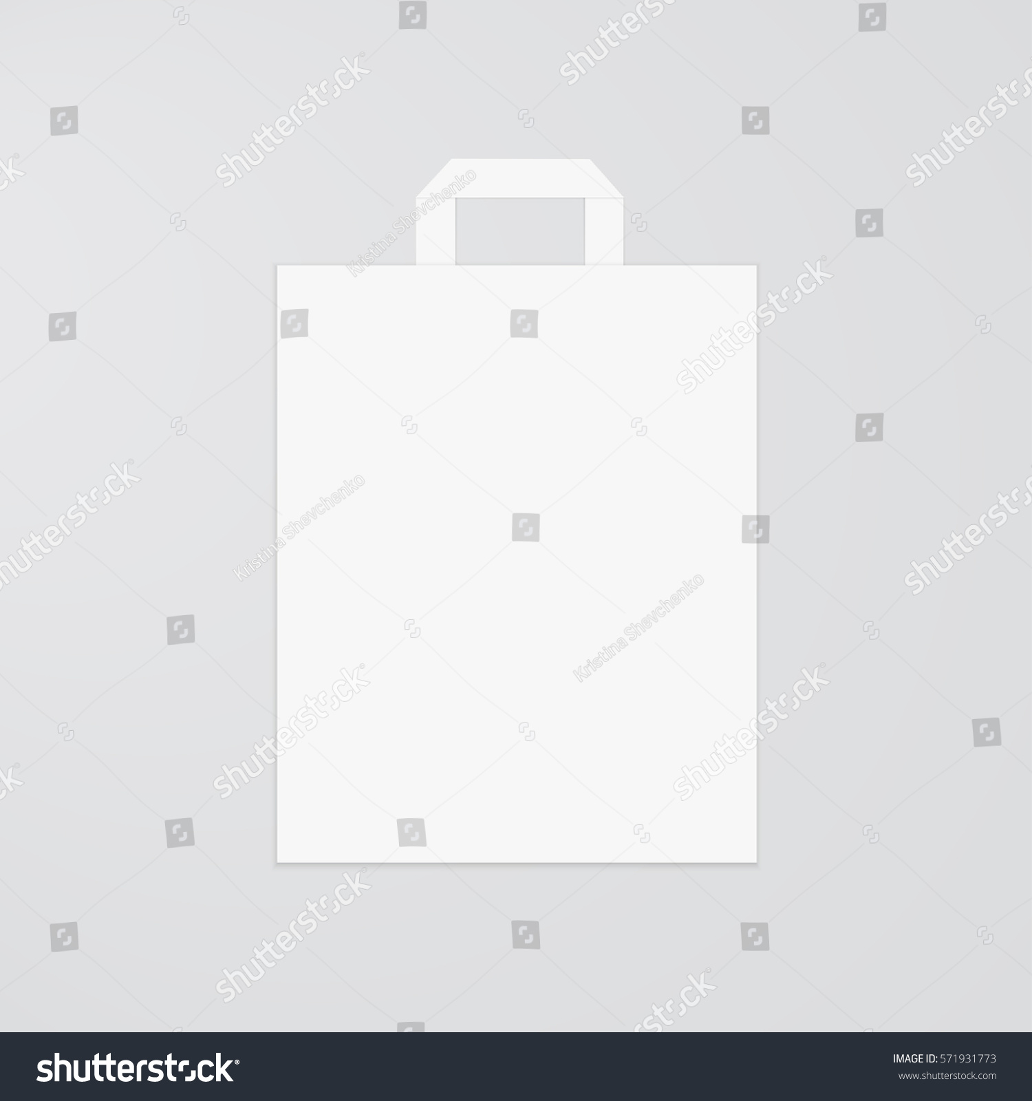 Shopping Bag Vector Mockup Stock Vector (Royalty Free) 571931773