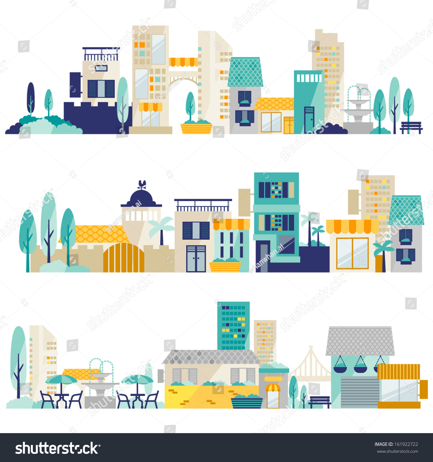 Shopping Center Stock Vector (Royalty Free) 161922722