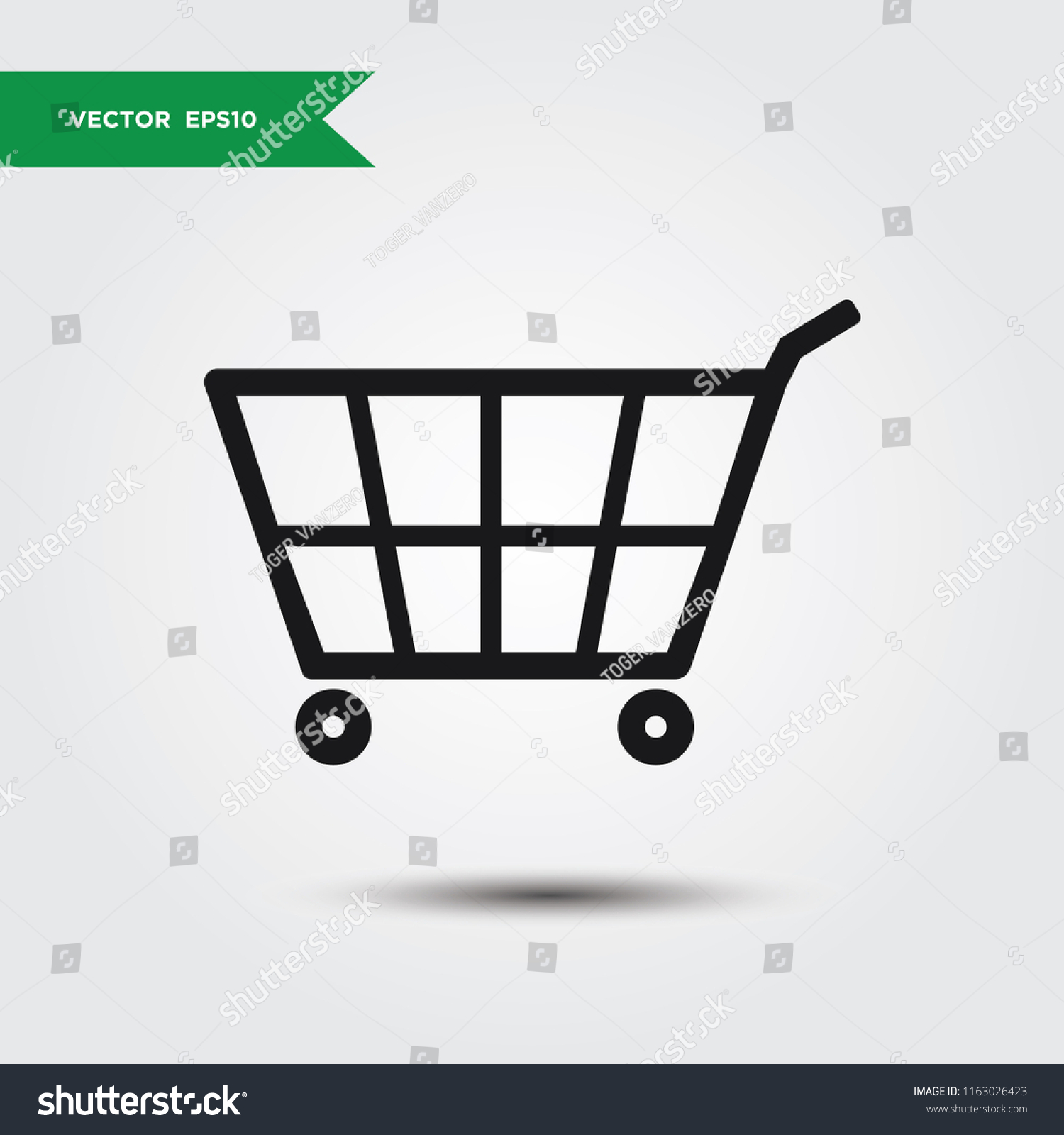 Shopping Trolley Graphic Design Template Stock Vector (Royalty Free ...