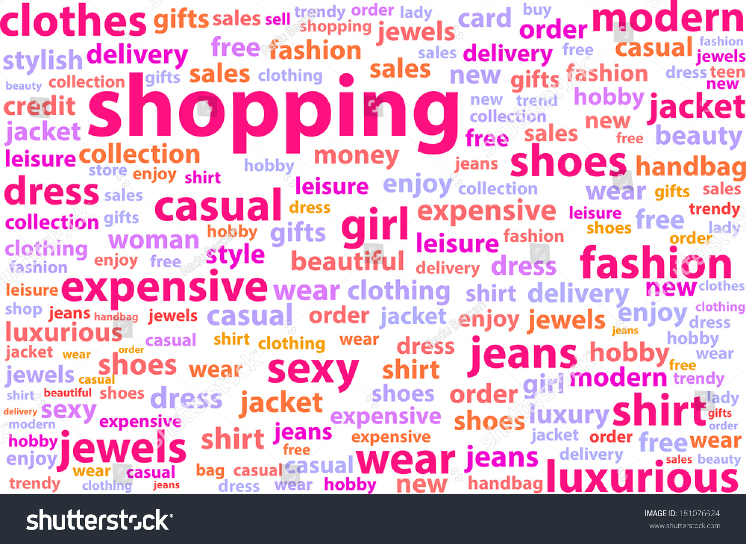 Shopping Word Cloud Concept Vector Stock Vector (Royalty Free ...