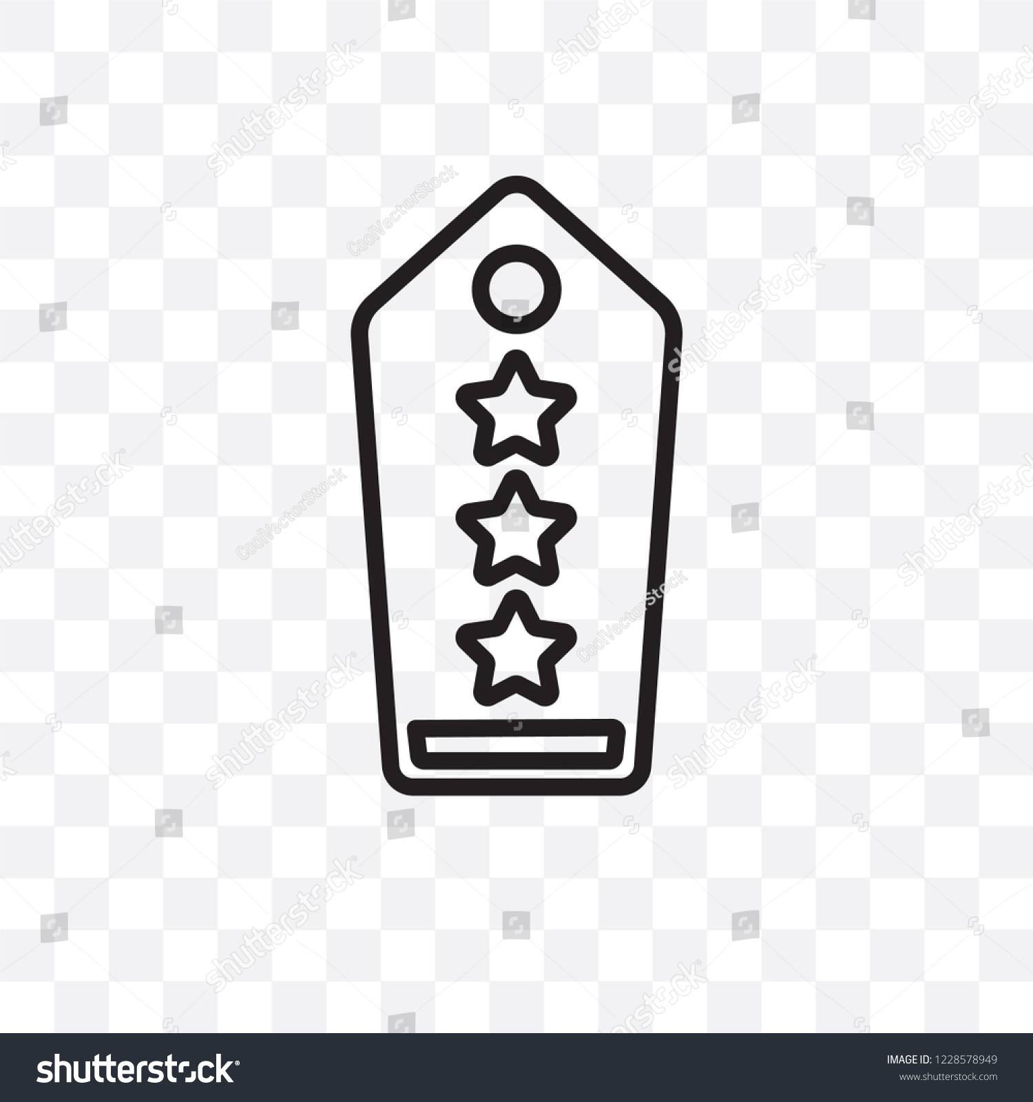Shoulder Strap Vector Linear Icon Isolated Stock Vector (Royalty Free ...