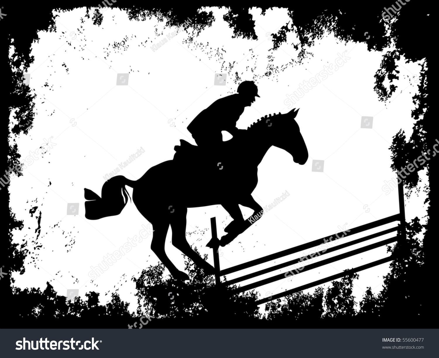 Show Jumper Silhouette Stock Vector (Royalty Free) 55600477 | Shutterstock