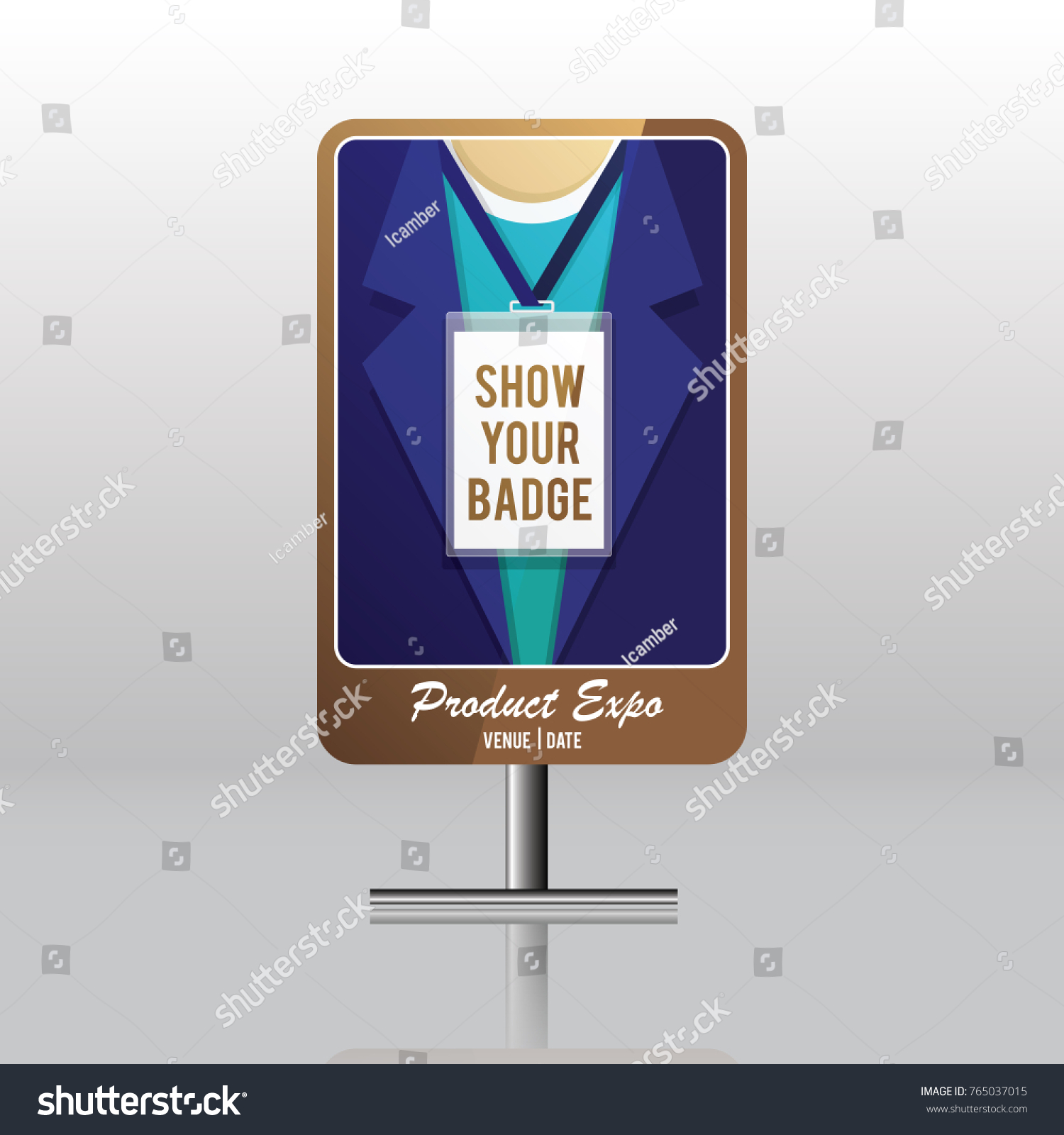 Show Your Badge Stock Vector (Royalty Free) 765037015 | Shutterstock
