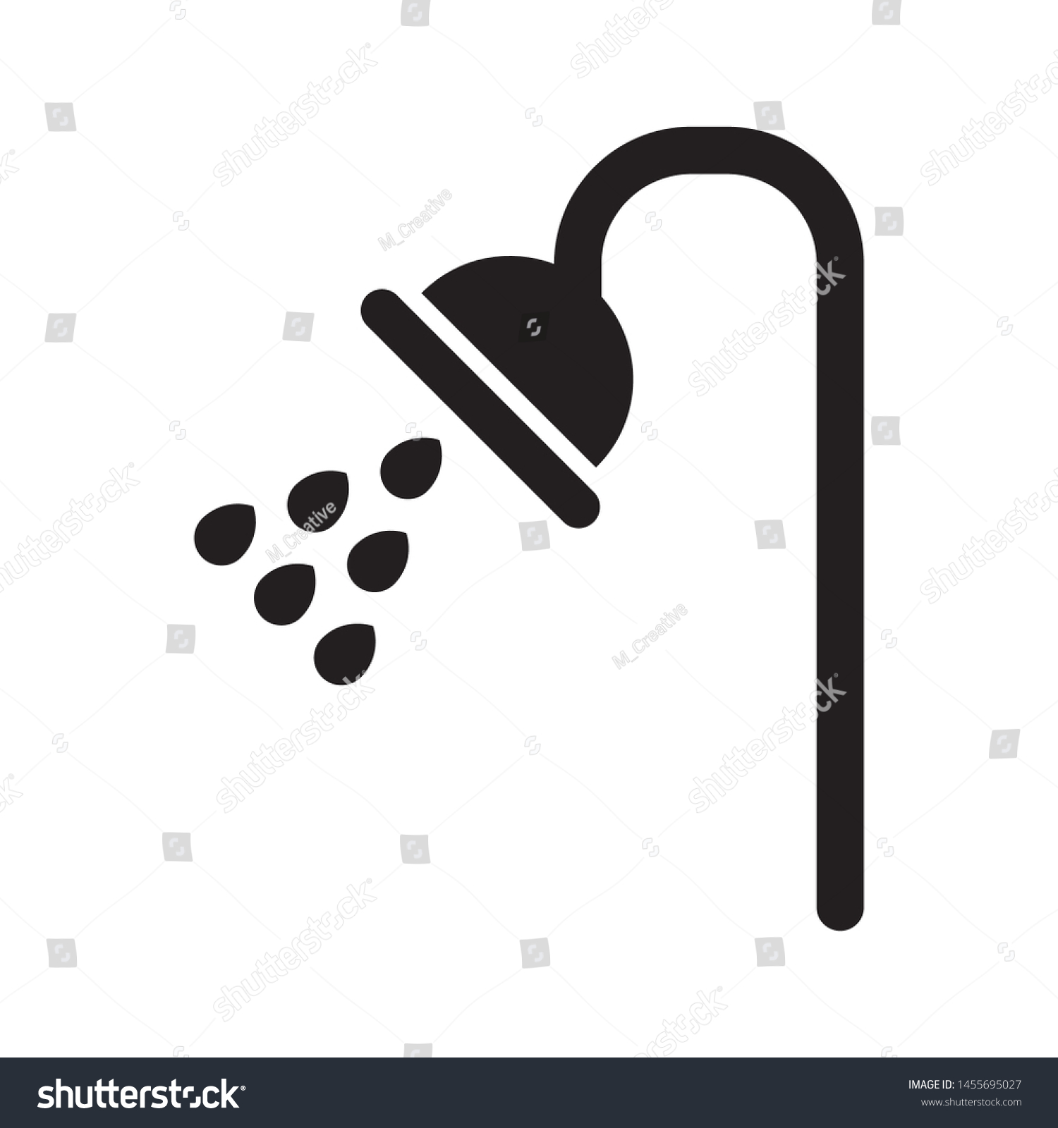 Shower Logo Template Vector Bath Icon Stock Vector (Royalty Free ...