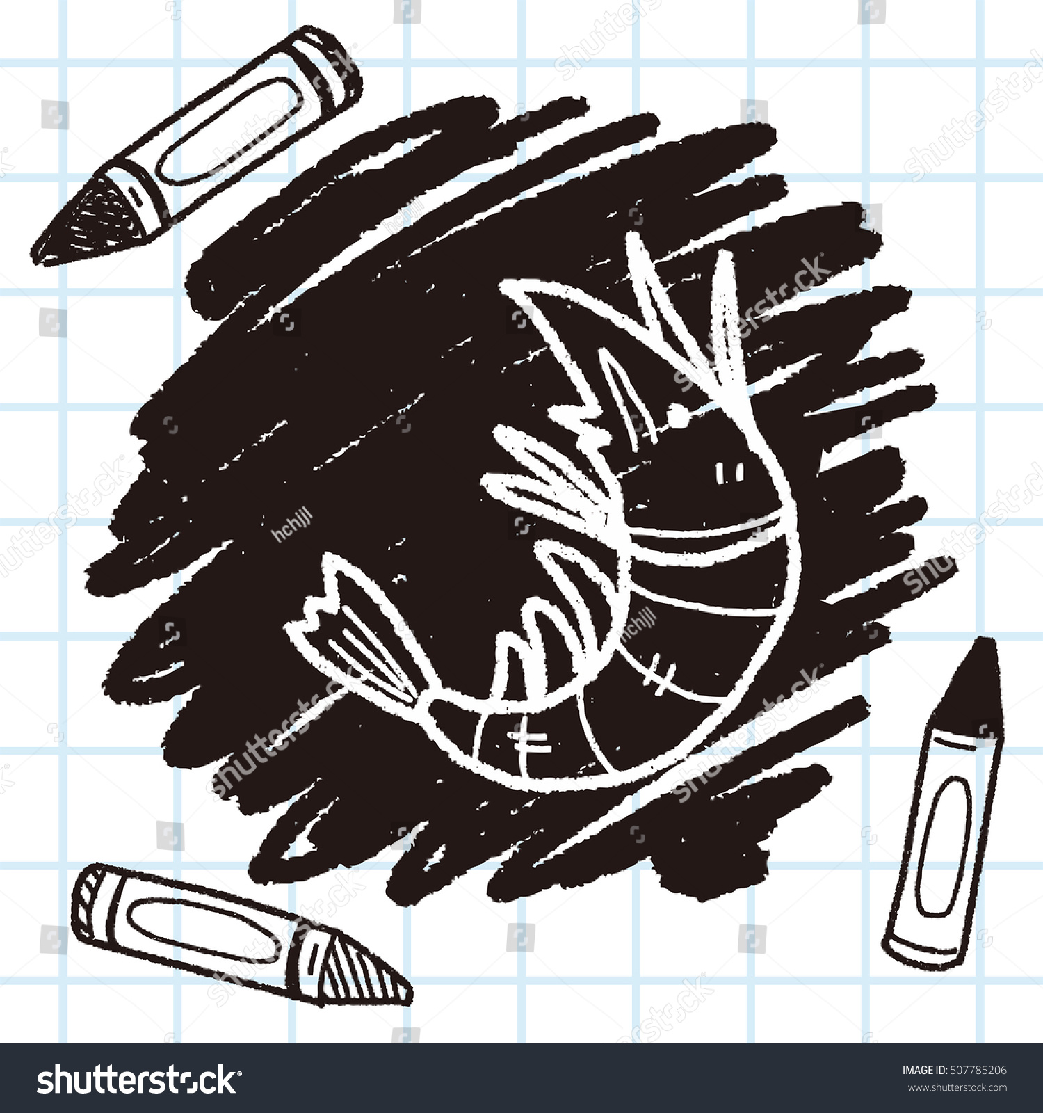 Shrimp Doodle Stock Vector (Royalty Free) 507785206 | Shutterstock