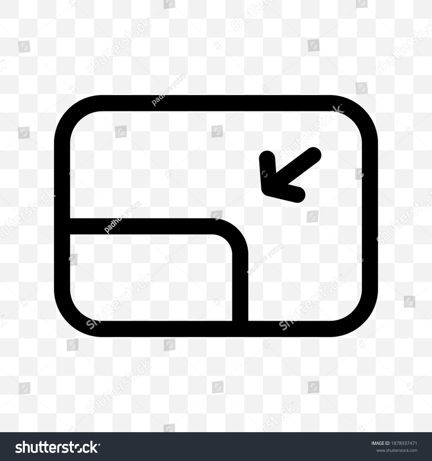 Shrink Window Icon Vector Illustration Stock Vector (Royalty Free ...
