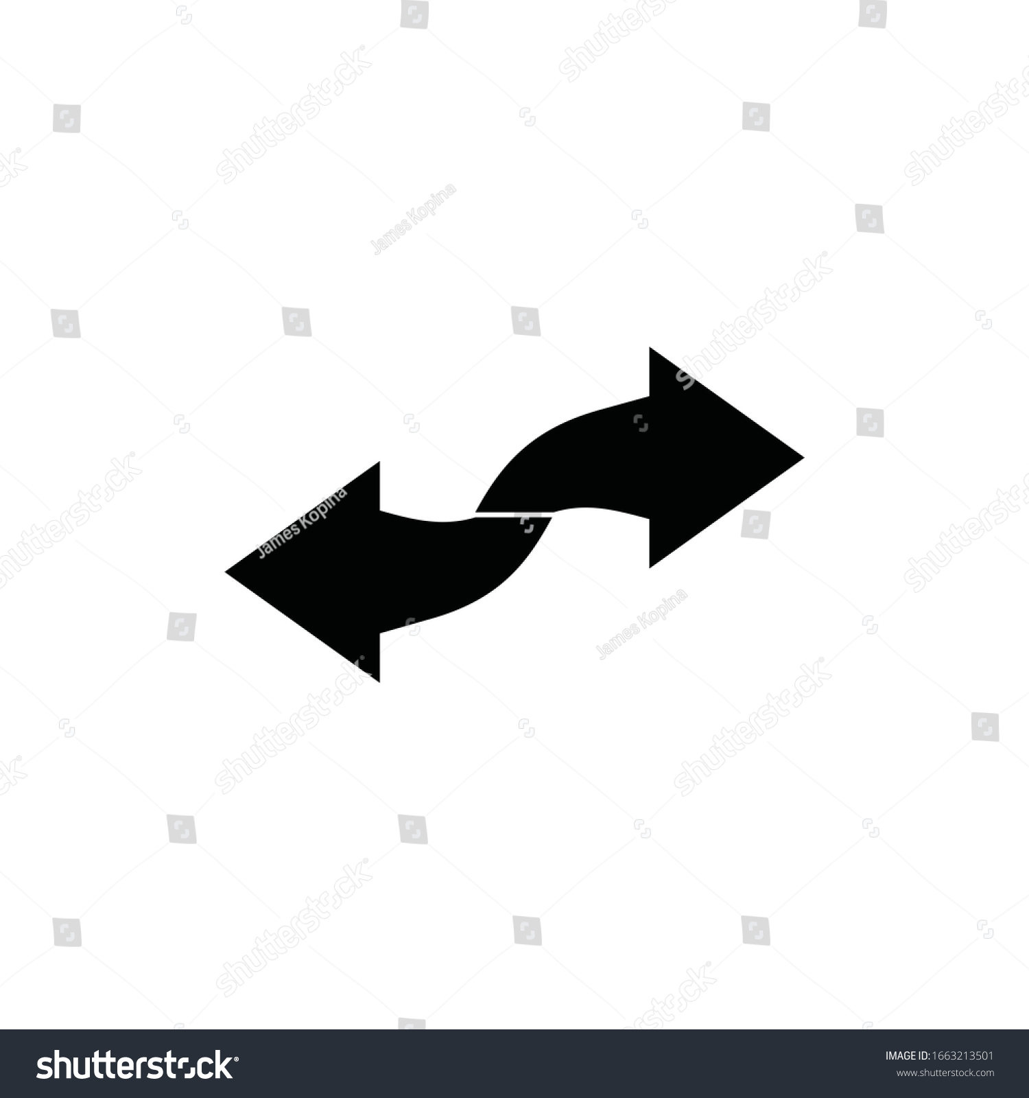 Shuffling Icon Change Order Random Sign Stock Vector (Royalty Free ...