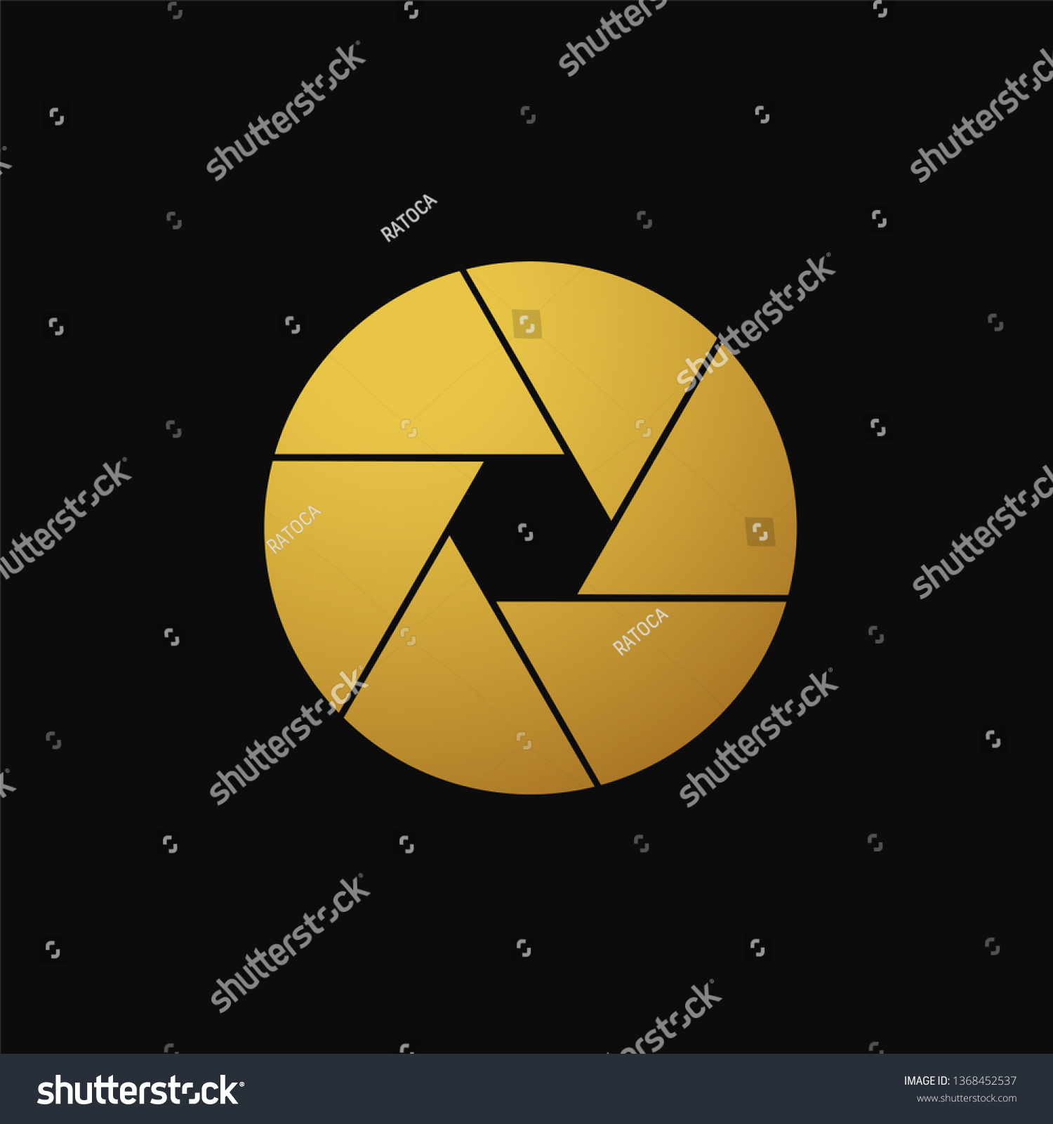 Shutter Cam Symbol Stock Vector (Royalty Free) 1368452537