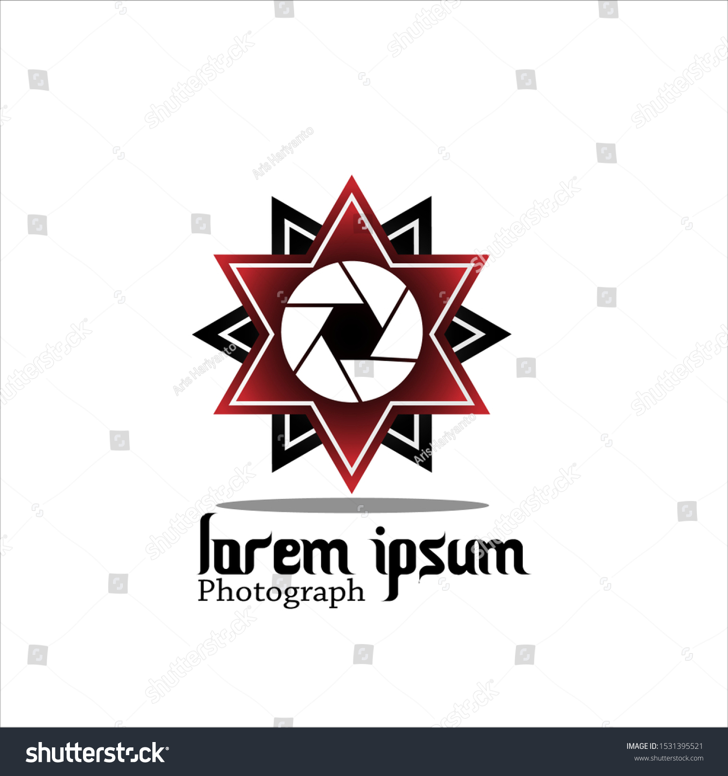 Shutter Camera Logo Design Illustrator Stock Vector (Royalty Free ...