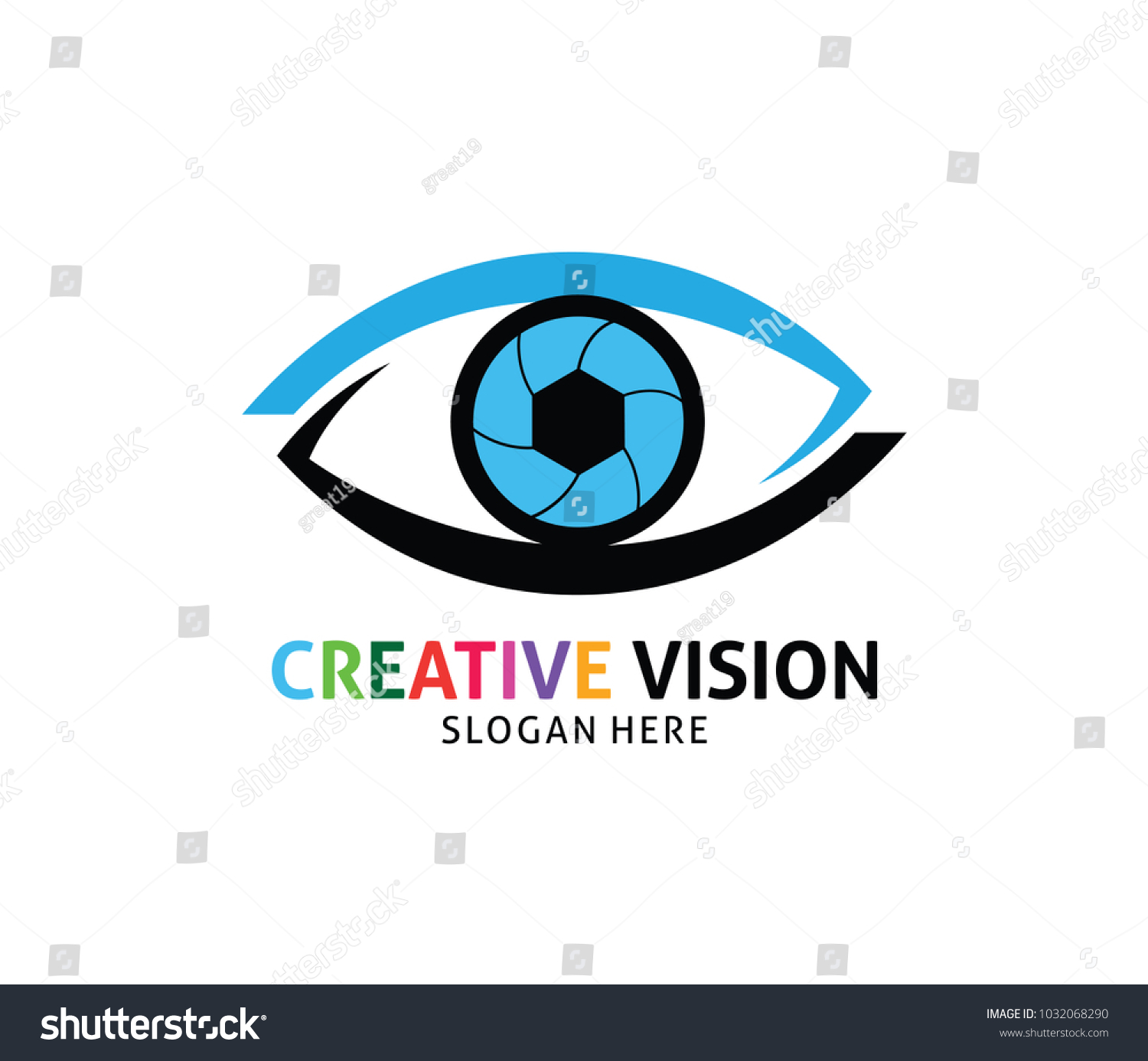 Shutter Diaphragm Eye Future Vision Vector Stock Vector (Royalty Free ...