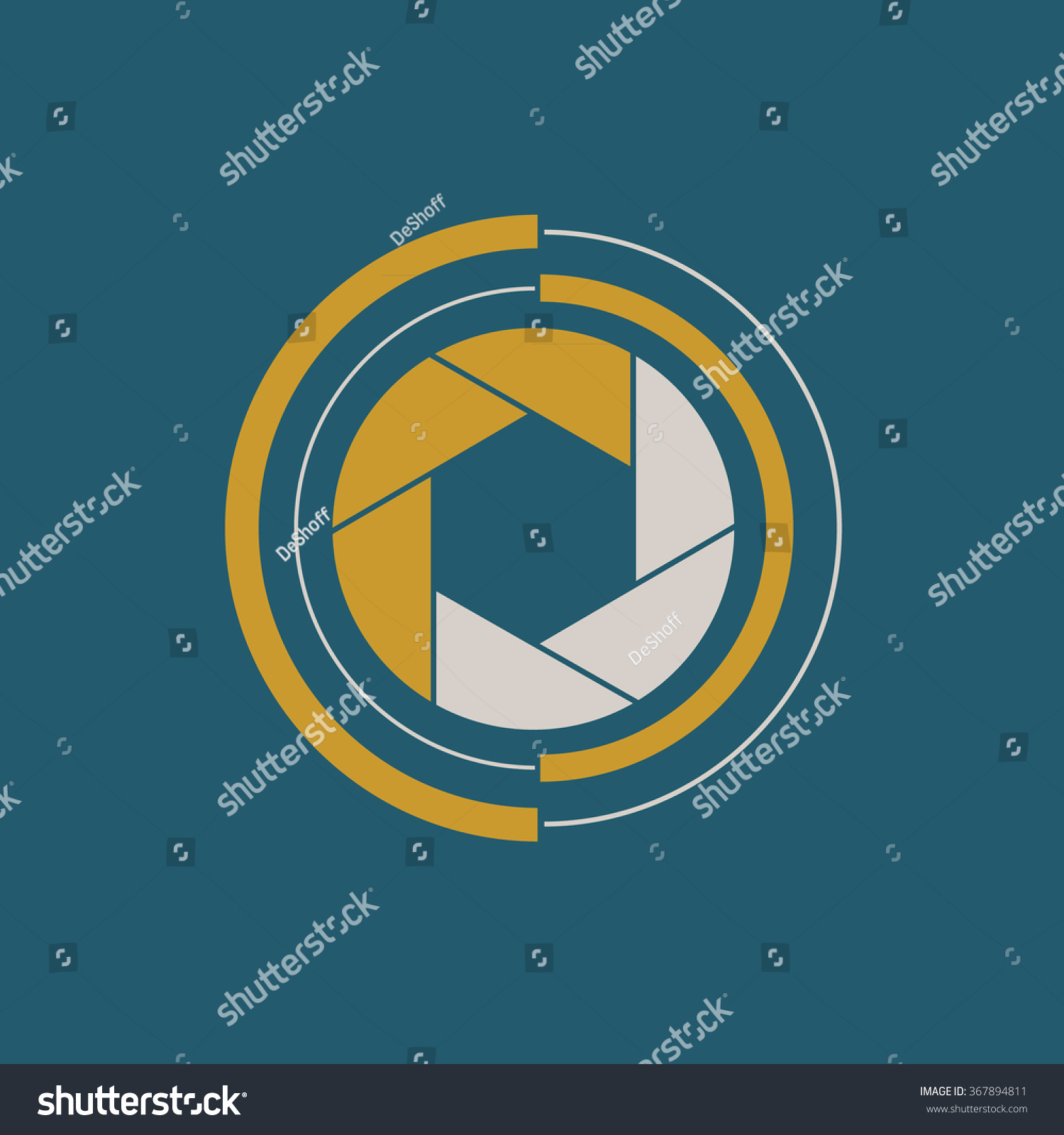 Shutter Icon Logo Vector Shutter Sign: vector de stock (libre de ...
