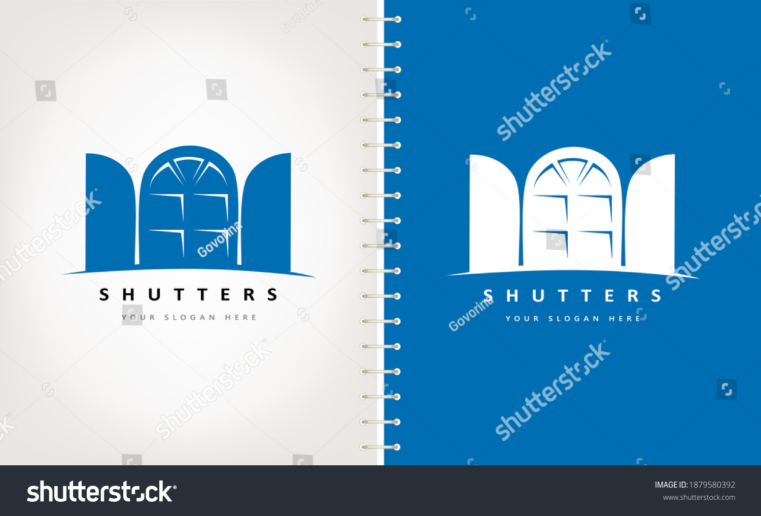 Shutters Logo Vector Window Design Stock Vector (Royalty Free ...