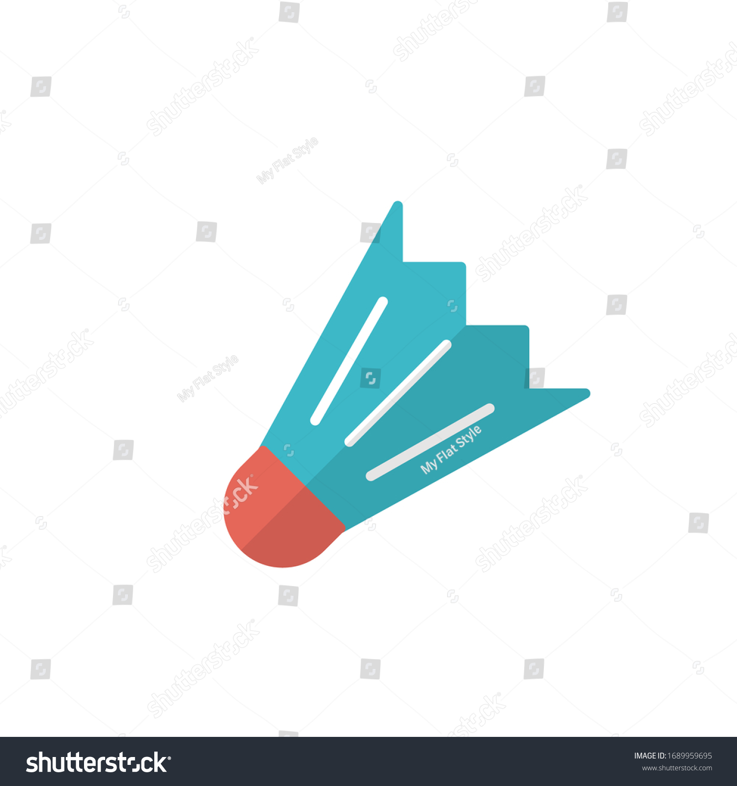 Shuttlecook Icon Vector Illustration Shuttlecook Icon Stock Vector ...