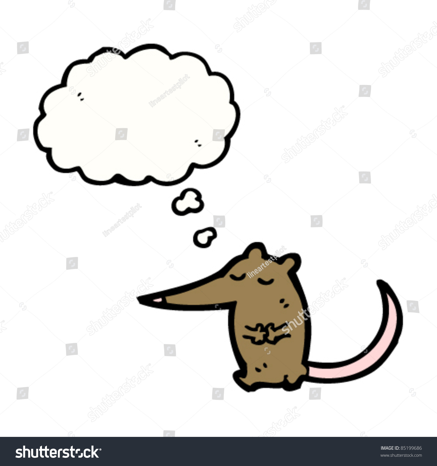 Shy Cartoon Mouse Stock Vector (Royalty Free) 85199686 | Shutterstock