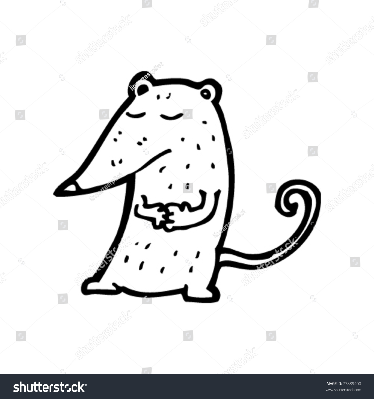 Shy Mouse Cartoon Stock Vector (Royalty Free) 77889400 | Shutterstock