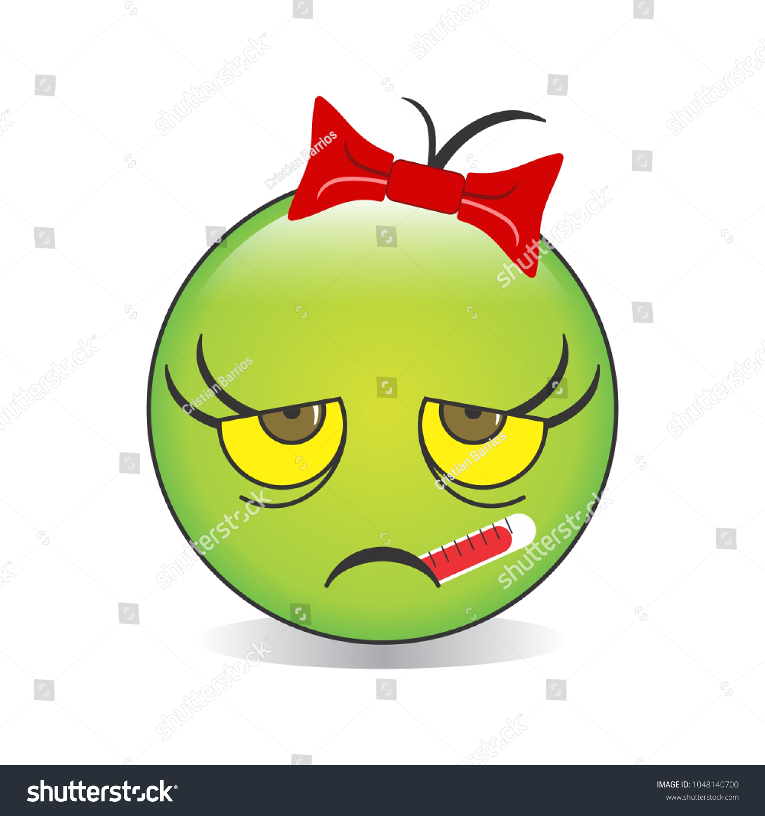 Sick Emoji Vector Stock Vector (Royalty Free) 1048140700 | Shutterstock