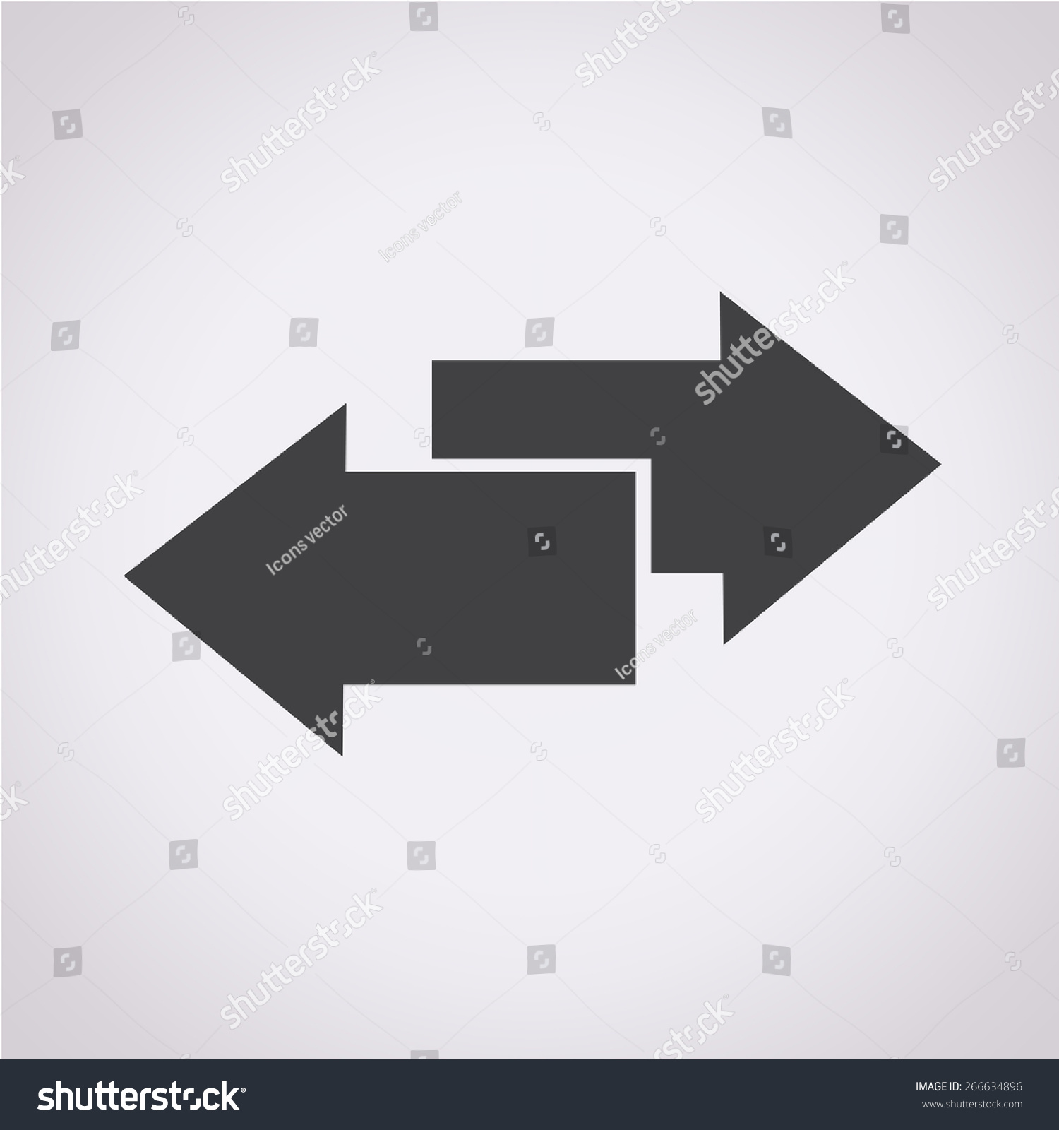 Side Arrow Icon Stock Vector (Royalty Free) 266634896 | Shutterstock