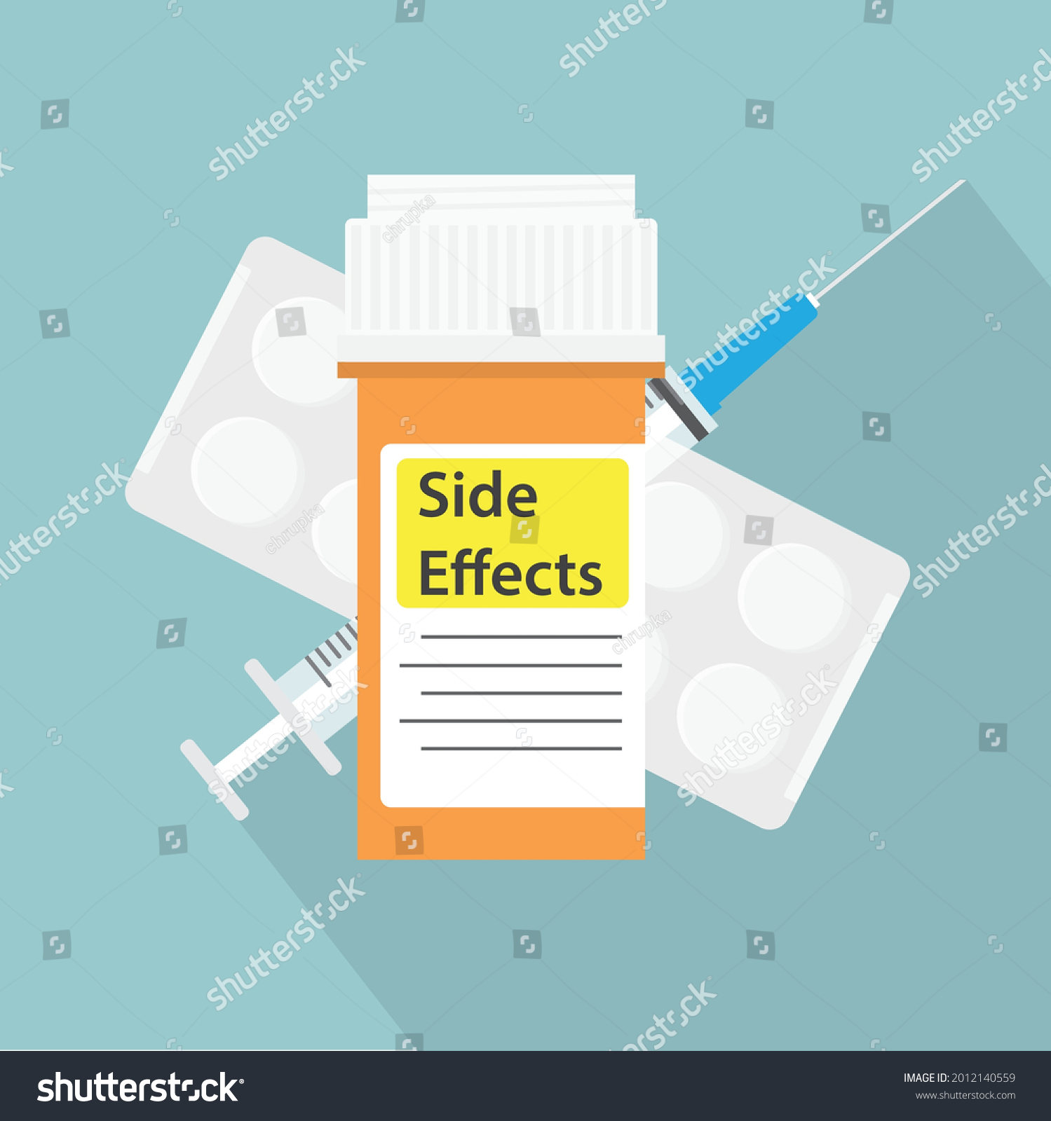Side Effect Medical Concept Vector Illustration Stock Vector (Royalty ...