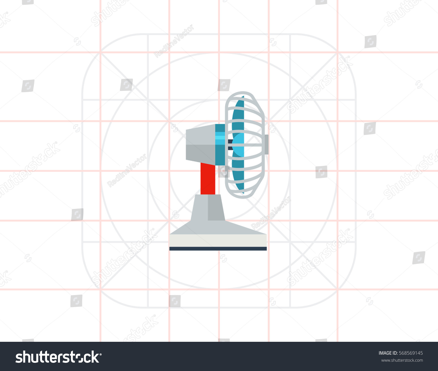 Side View Fan Vector Icon Stock Vector (Royalty Free) 568569145 ...