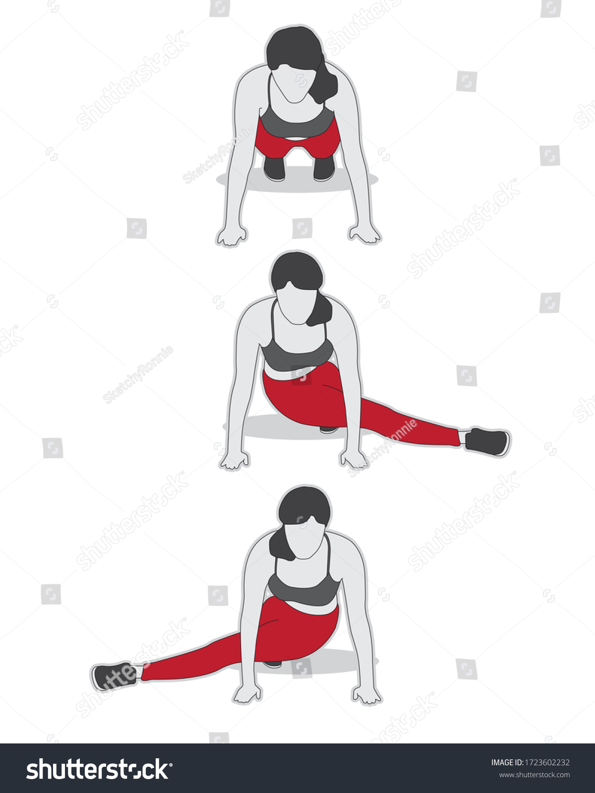 Sidekick Push Exercise Silhouette Icon Vector Stock Vector (Royalty ...