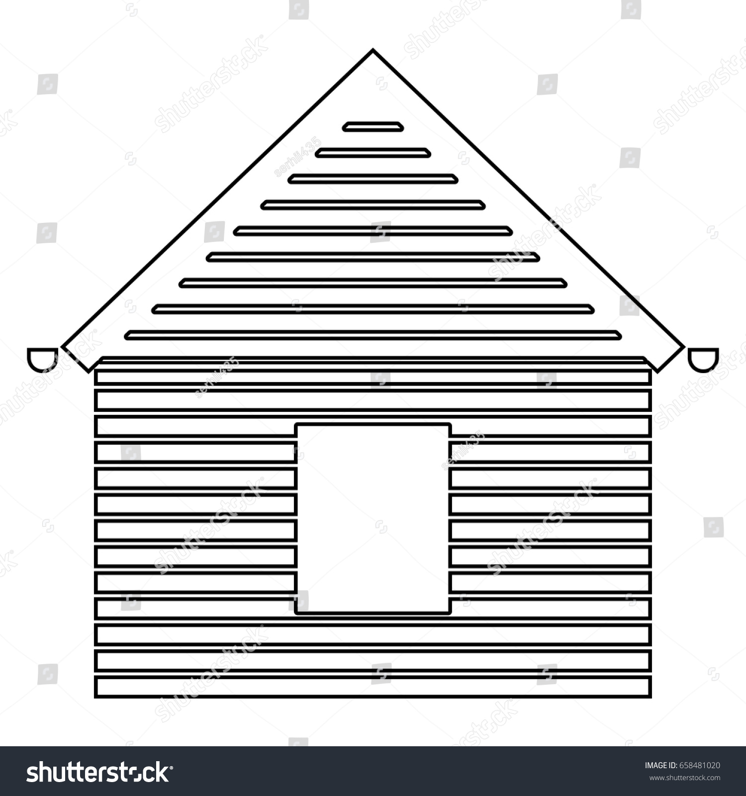 Siding Front Icon Stock Vector (Royalty Free) 658481020
