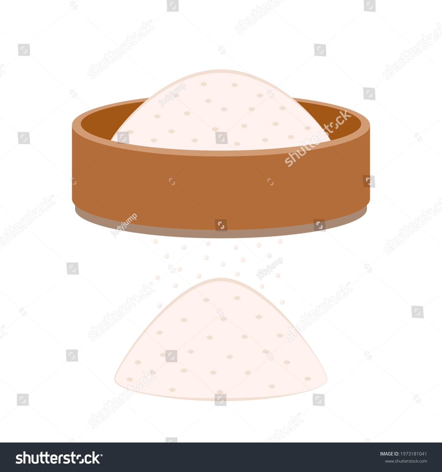 Sift Flour Cartoon Vector Flour Vector Stock Vector (Royalty Free ...