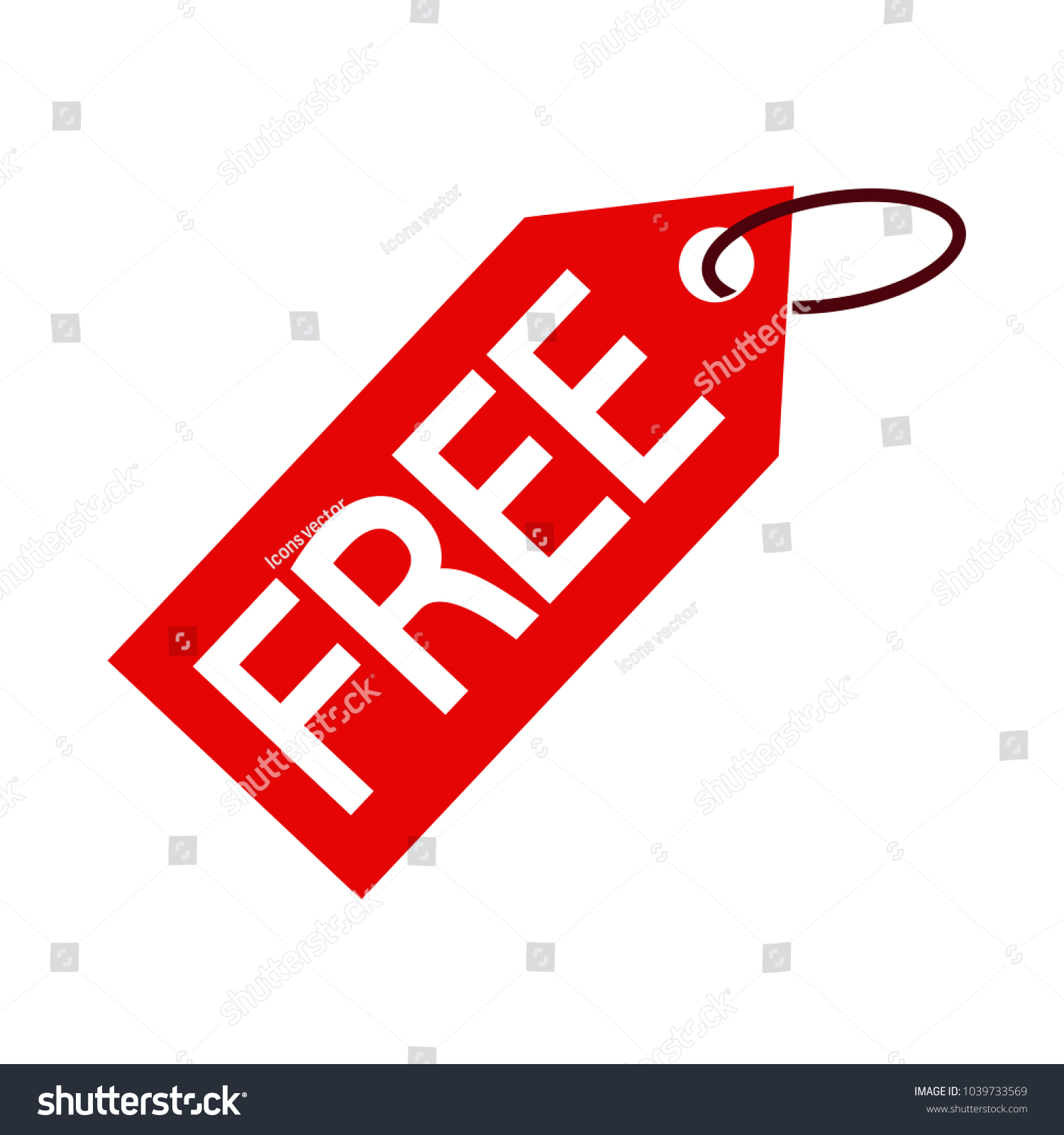 Sign Button Free Icon Stock Vector (Royalty Free) 1039733569 | Shutterstock